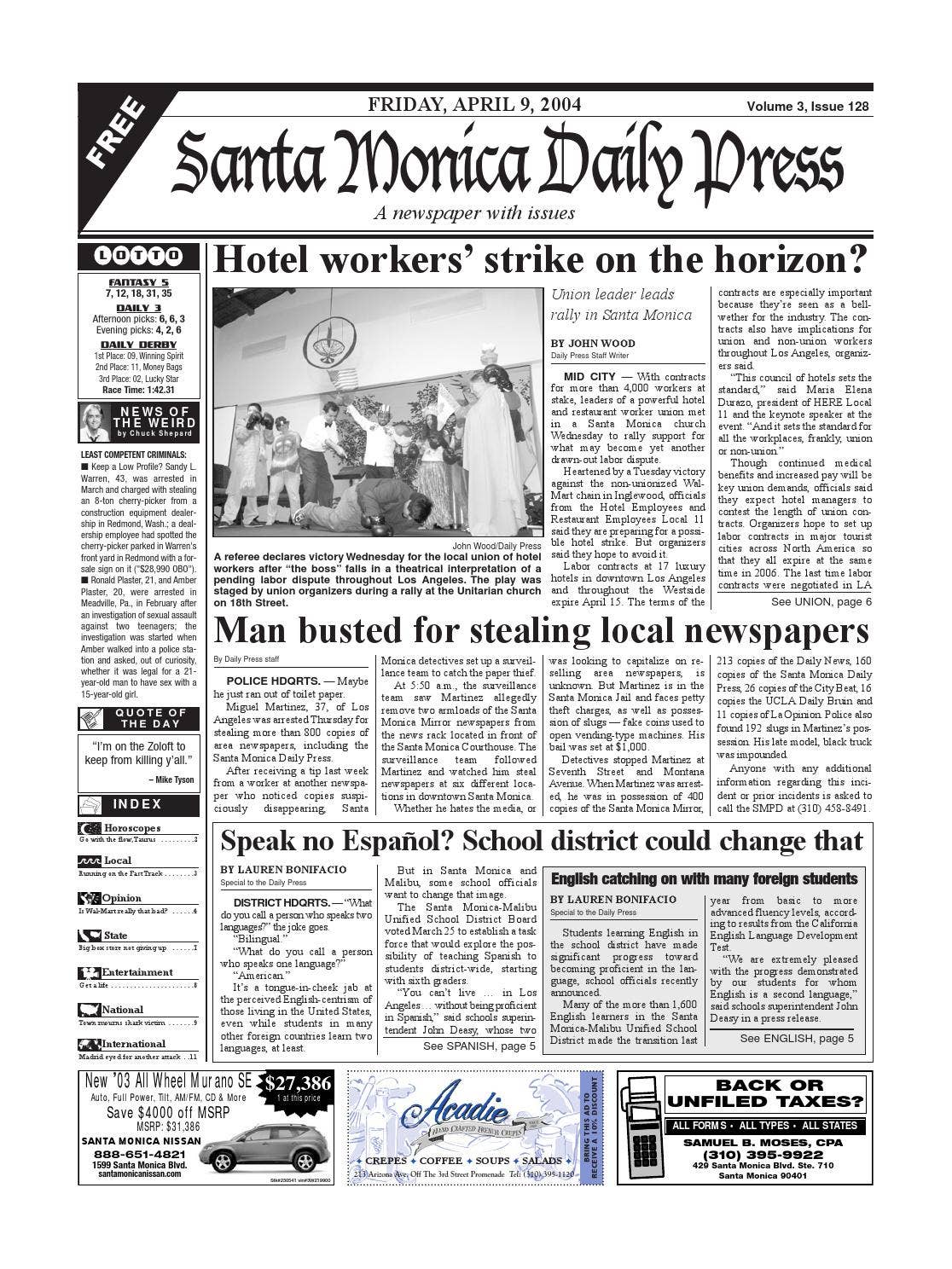 Santa Monica Daily Press, April 09, 2004 by Santa Monica Daily Press ...