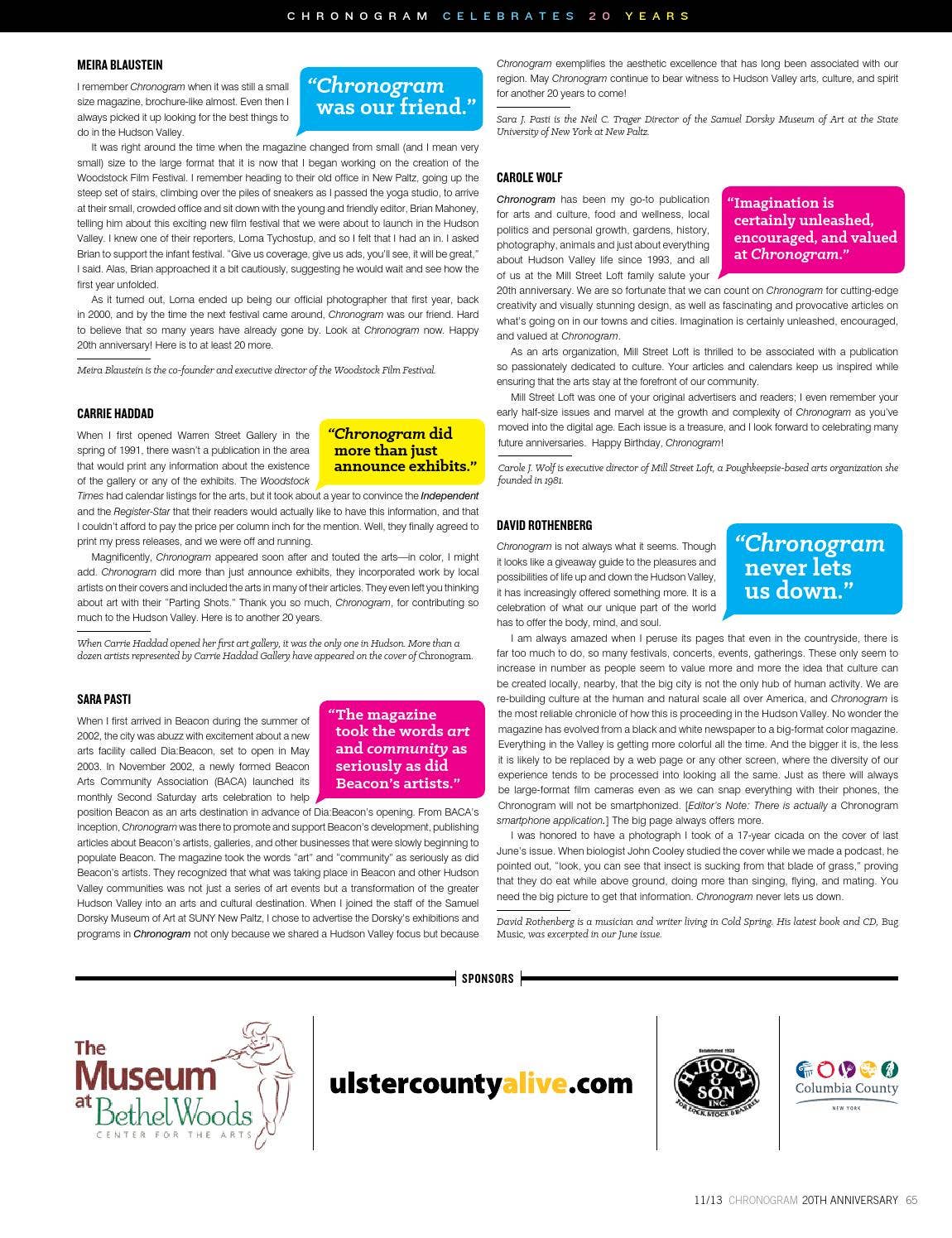 Chronogram November 2013 by Chronogram - Issuu