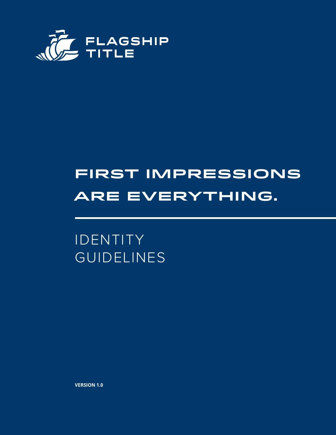 Flagship Title - Logo Identity Guidelines by Overflow - Issuu