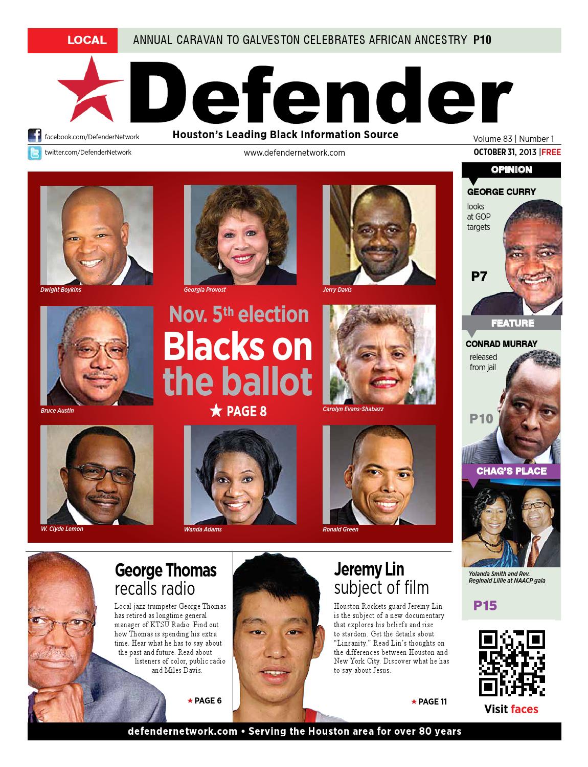 Houston Defender: October 31, 2013 by Defender Media Group ...