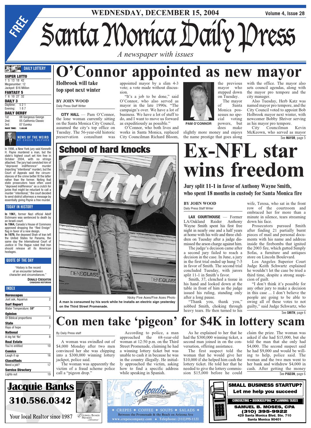 Santa Monica Daily Press, December 15, 2004 by Santa Monica Daily Press ...