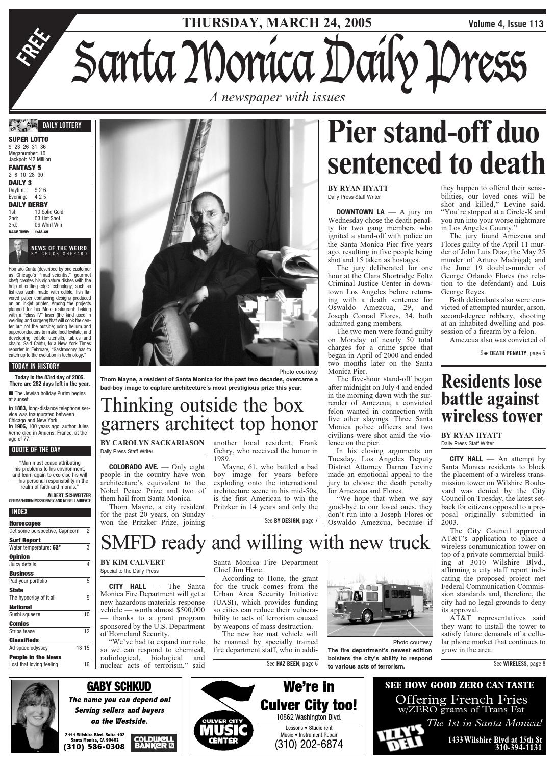 Santa Monica Daily Press, March 24, 2005 by Santa Monica Daily Press ...