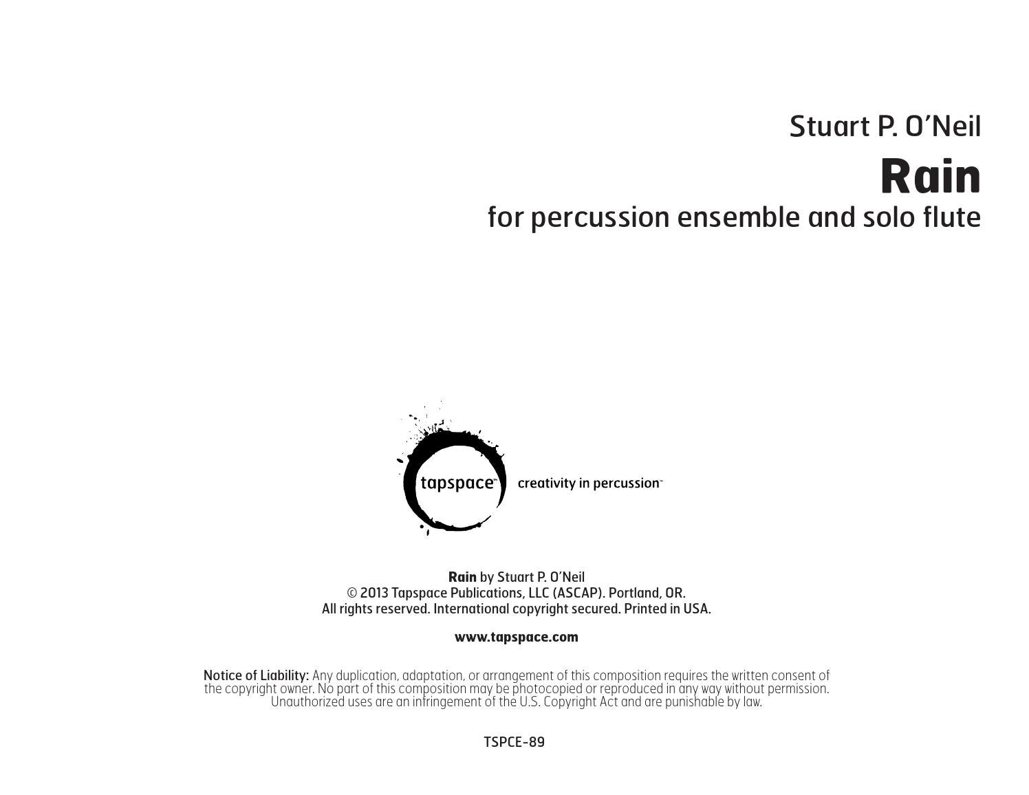 Rain sample by Tapspace - Issuu