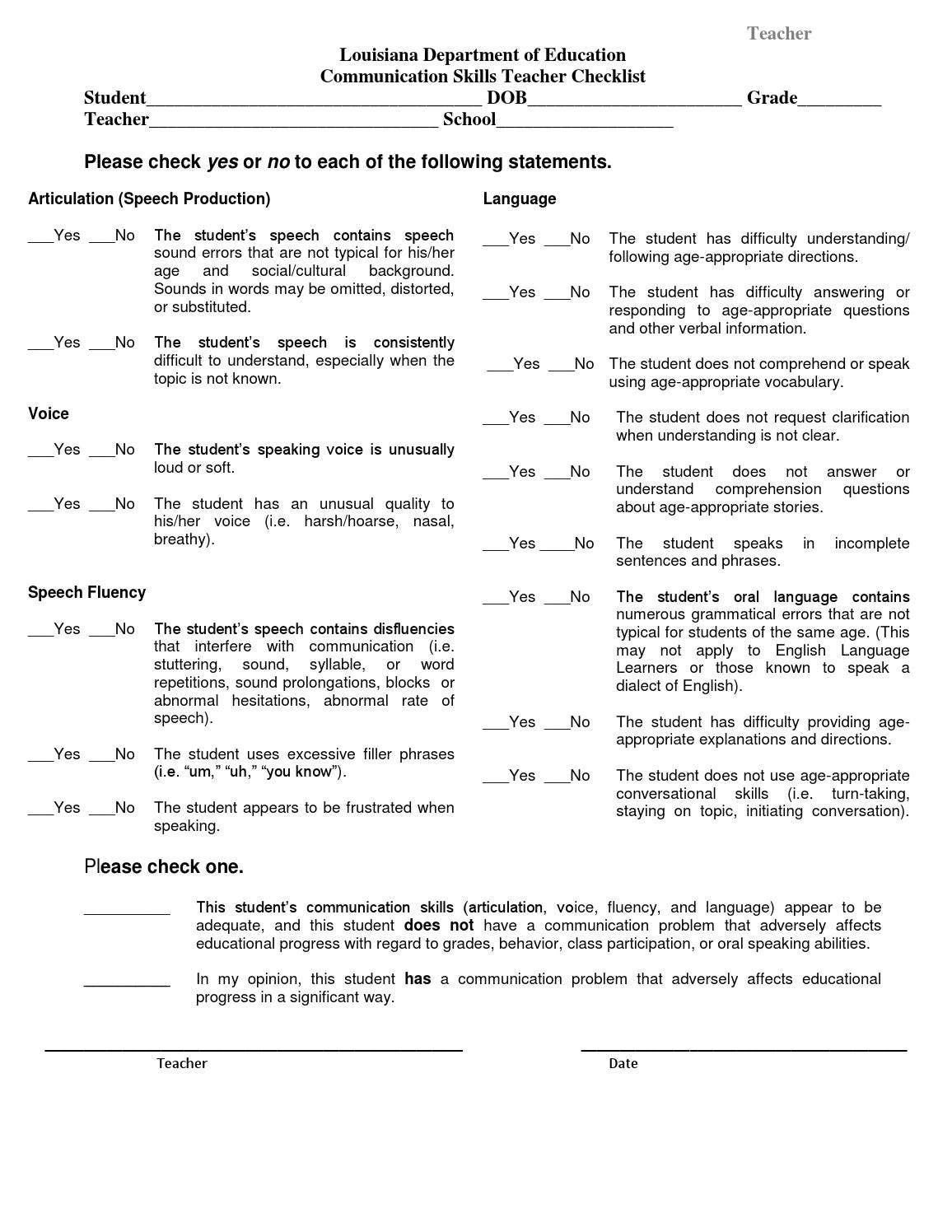 communication-skills-teacher-checklist-rev100924 by Peggy Abadie - Issuu