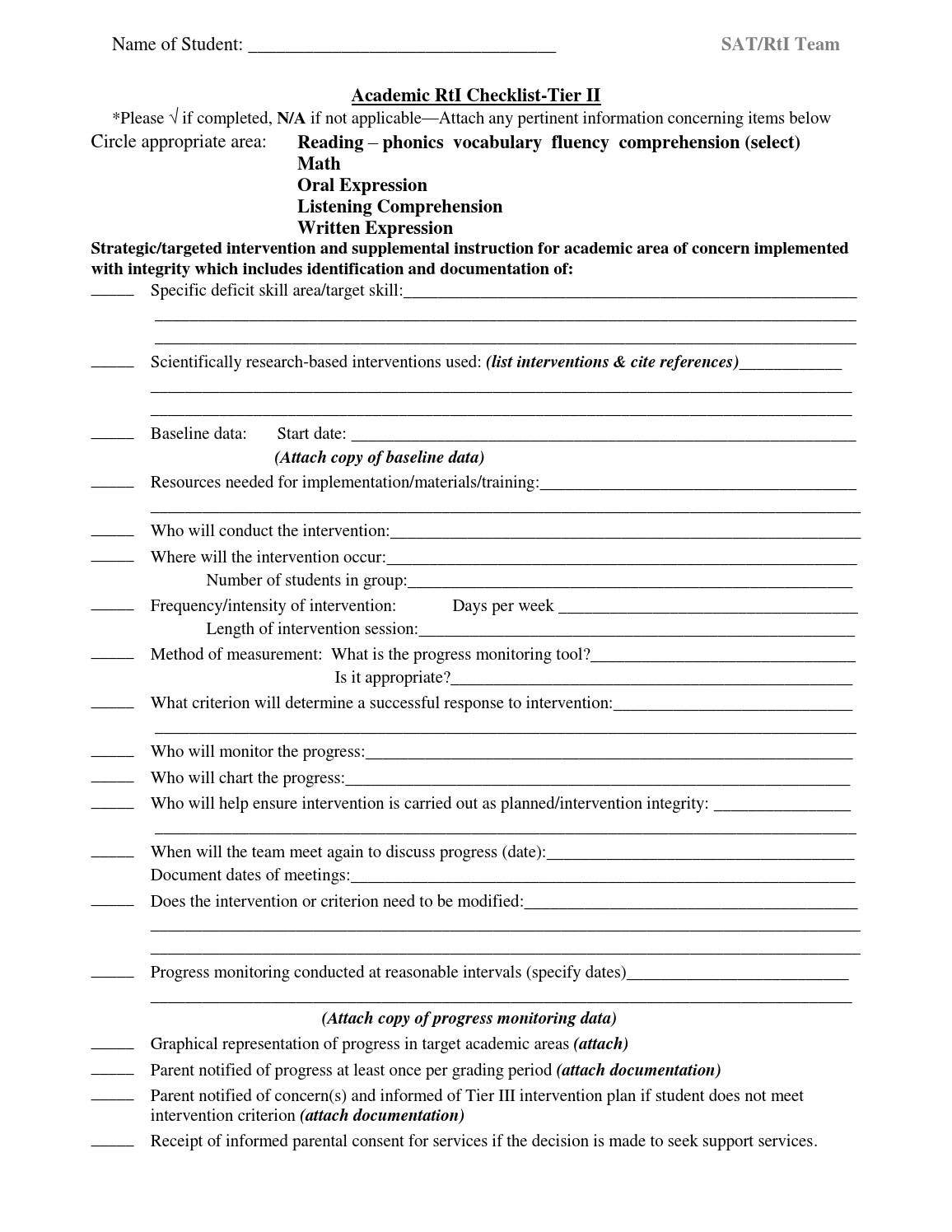 academic-rti-checklist-tier-ii-iii-rev-8-11 by Peggy Abadie - Issuu