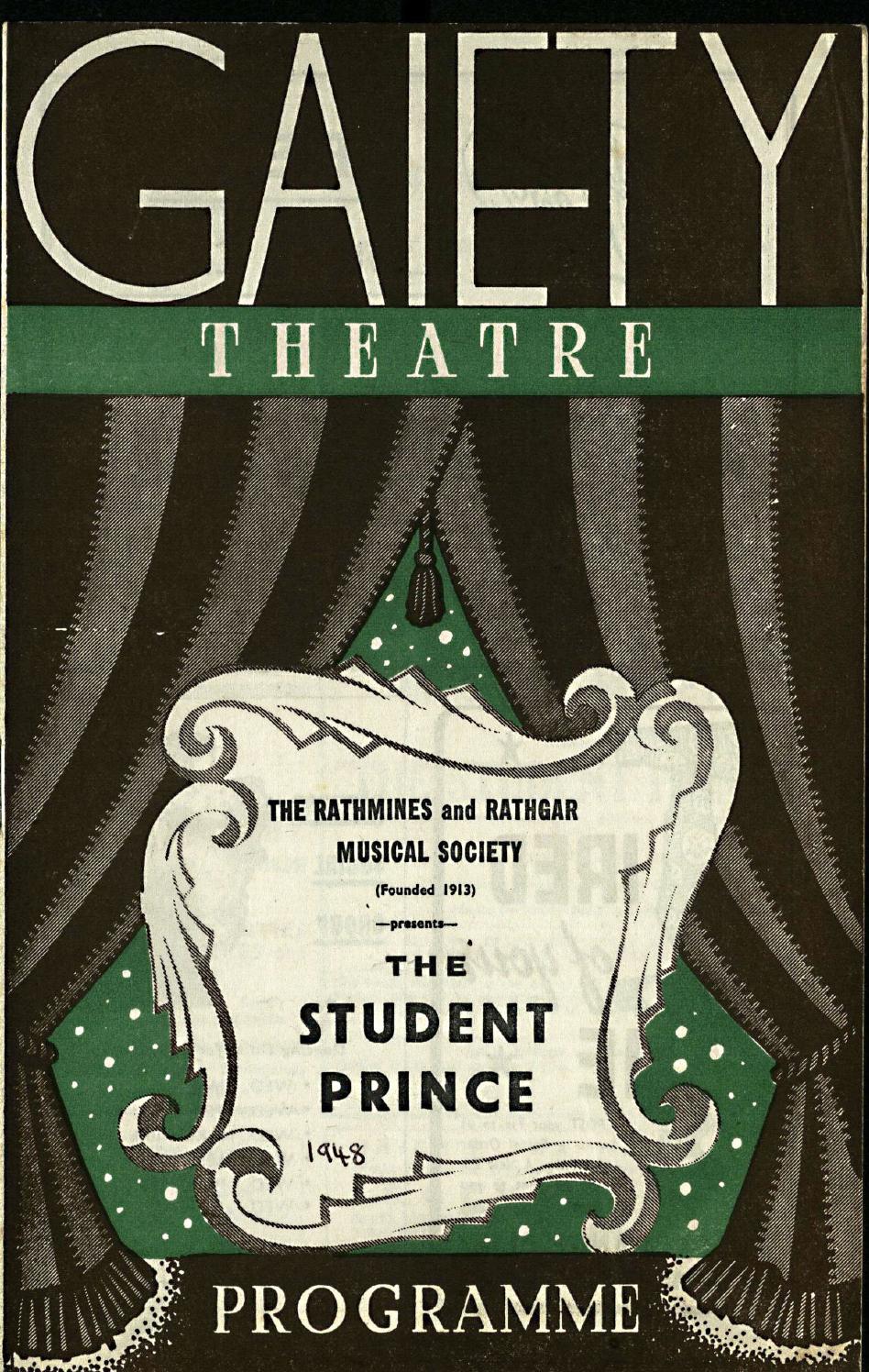 1948 the student prince by Rathmines & Rathgar Musical Society - Issuu