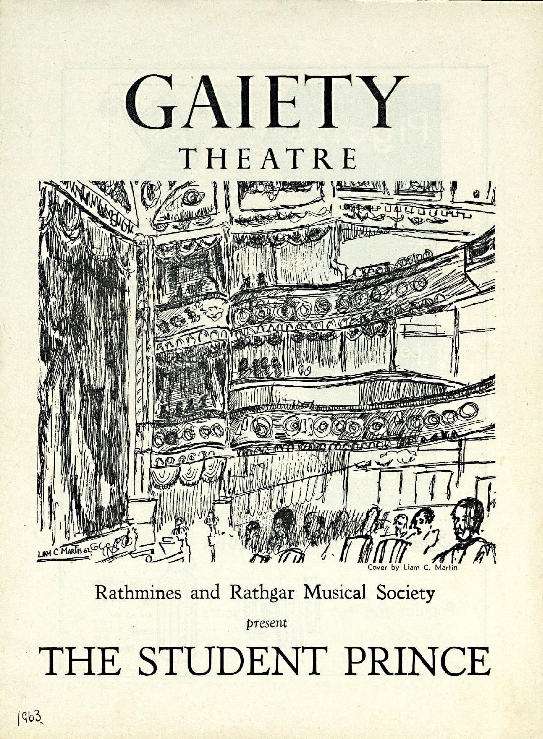 1963 the student prince by Rathmines & Rathgar Musical Society - Issuu