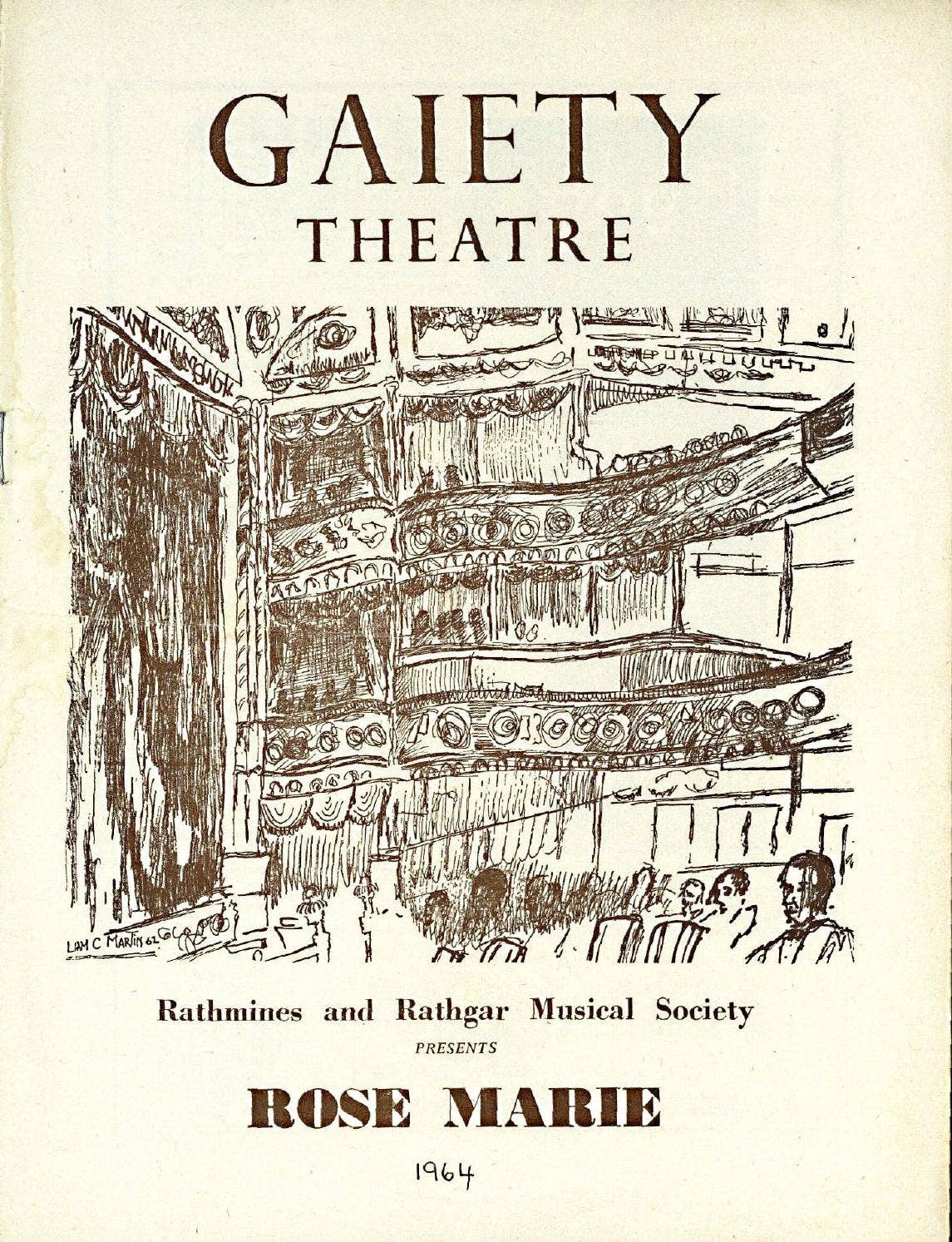1964 rose marie by Rathmines & Rathgar Musical Society - Issuu