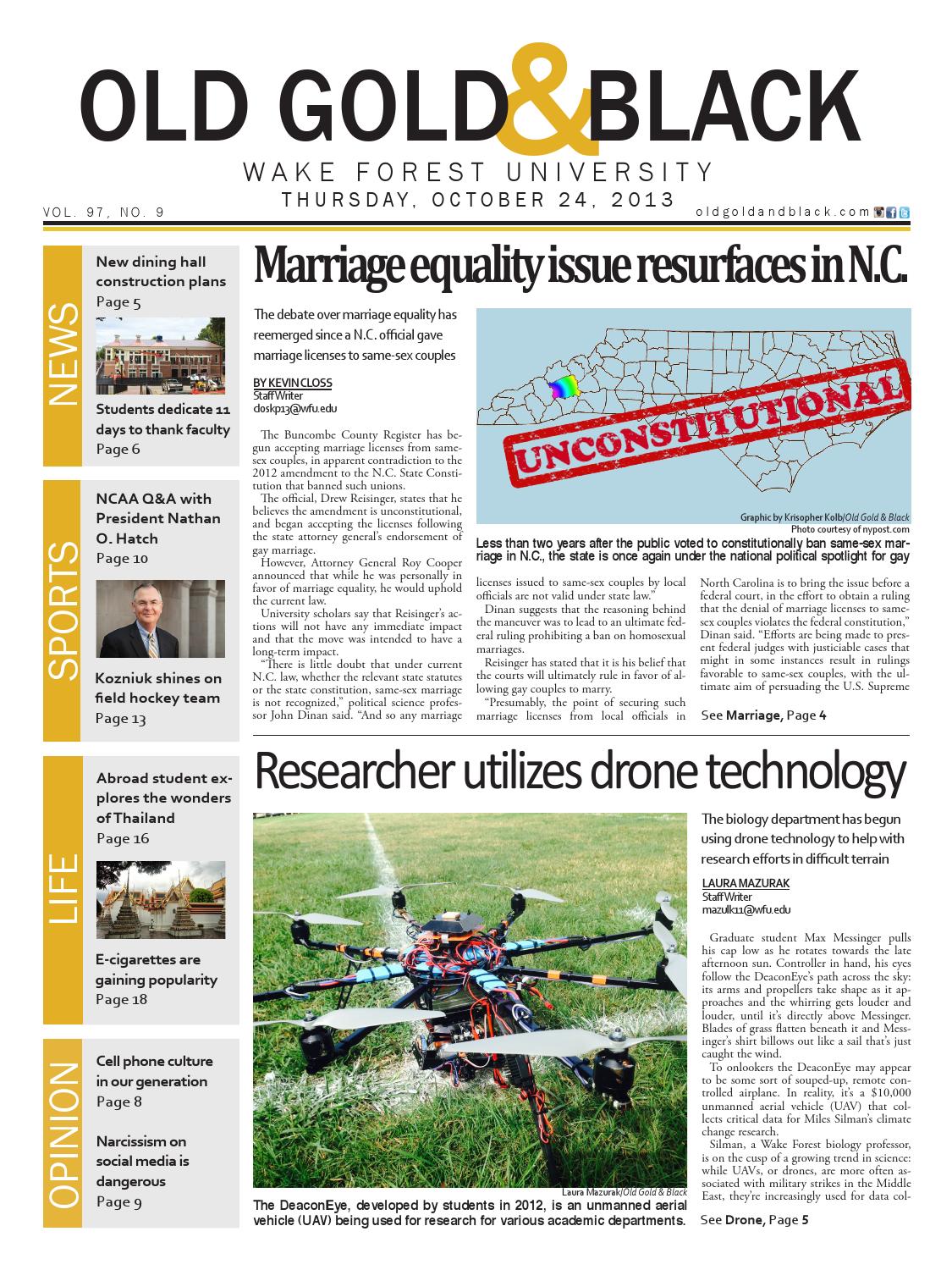 Oct. 24, 2013 by Old Gold & Black - Issuu