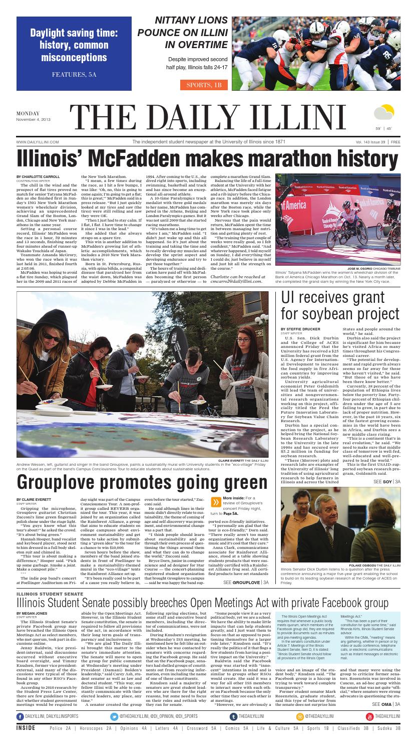 The Daily Illini: Volume 143 Issue 40 by The Daily Illini - Issuu