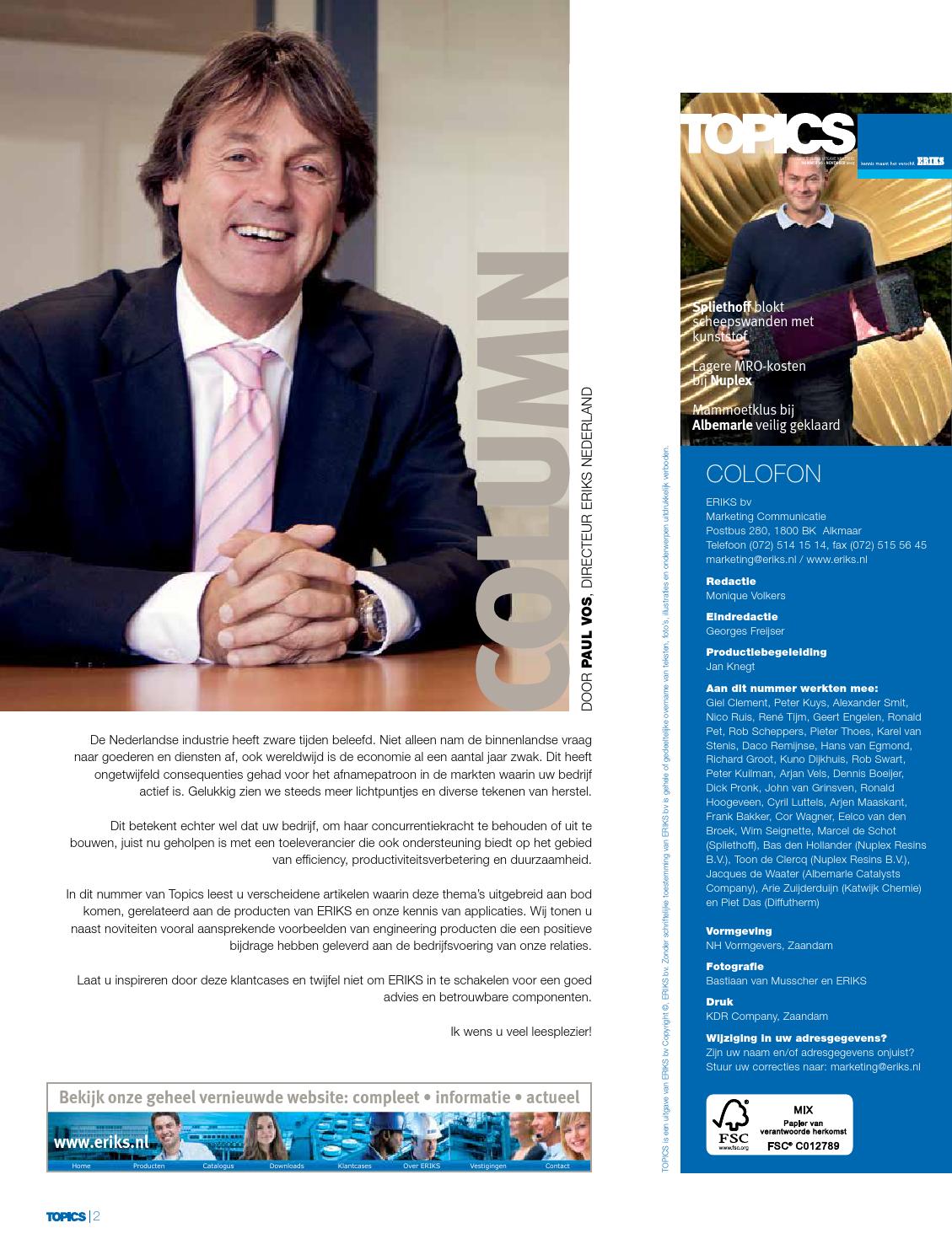 ERIKS Topics 26 by ERIKS Nederland - Issuu