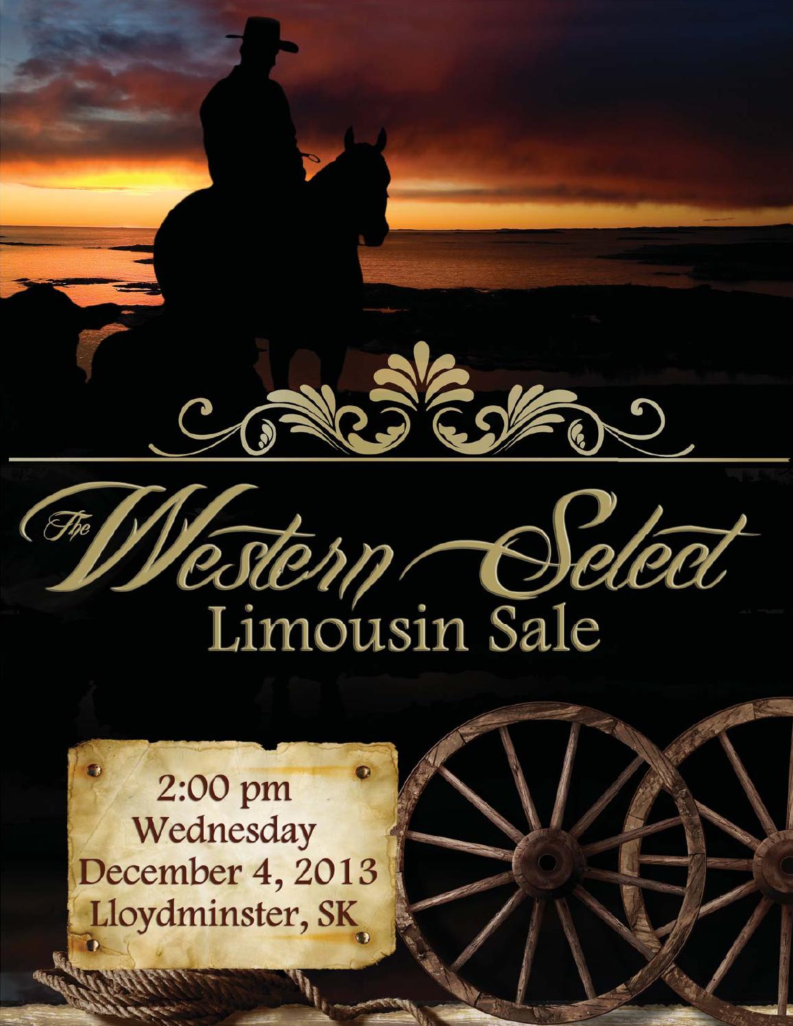 2nd Annual Western Select Limousin Sale 2013 by Bohrson Marketing ...