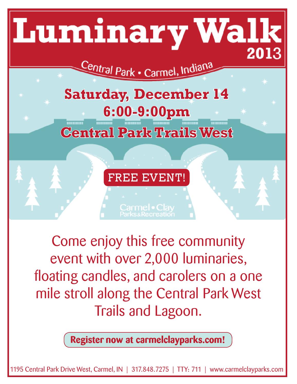 Luminary Walk by Carmel Clay Parks & Recreation - Issuu