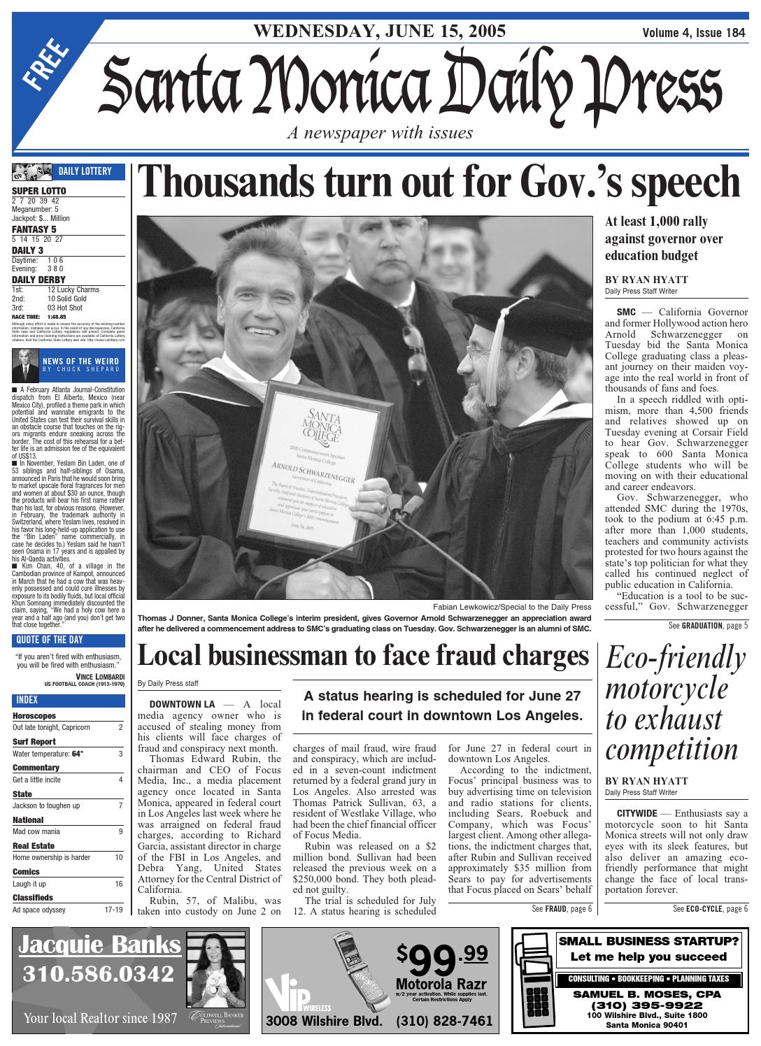 Santa Monica Daily Press, June 15, 2005 by Santa Monica Daily Press - Issuu