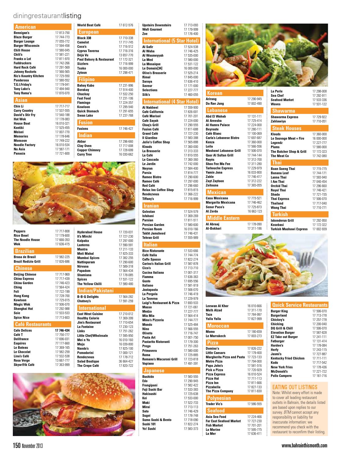 Bahrain This Month - November 2013 by Red House Marketing - Issuu