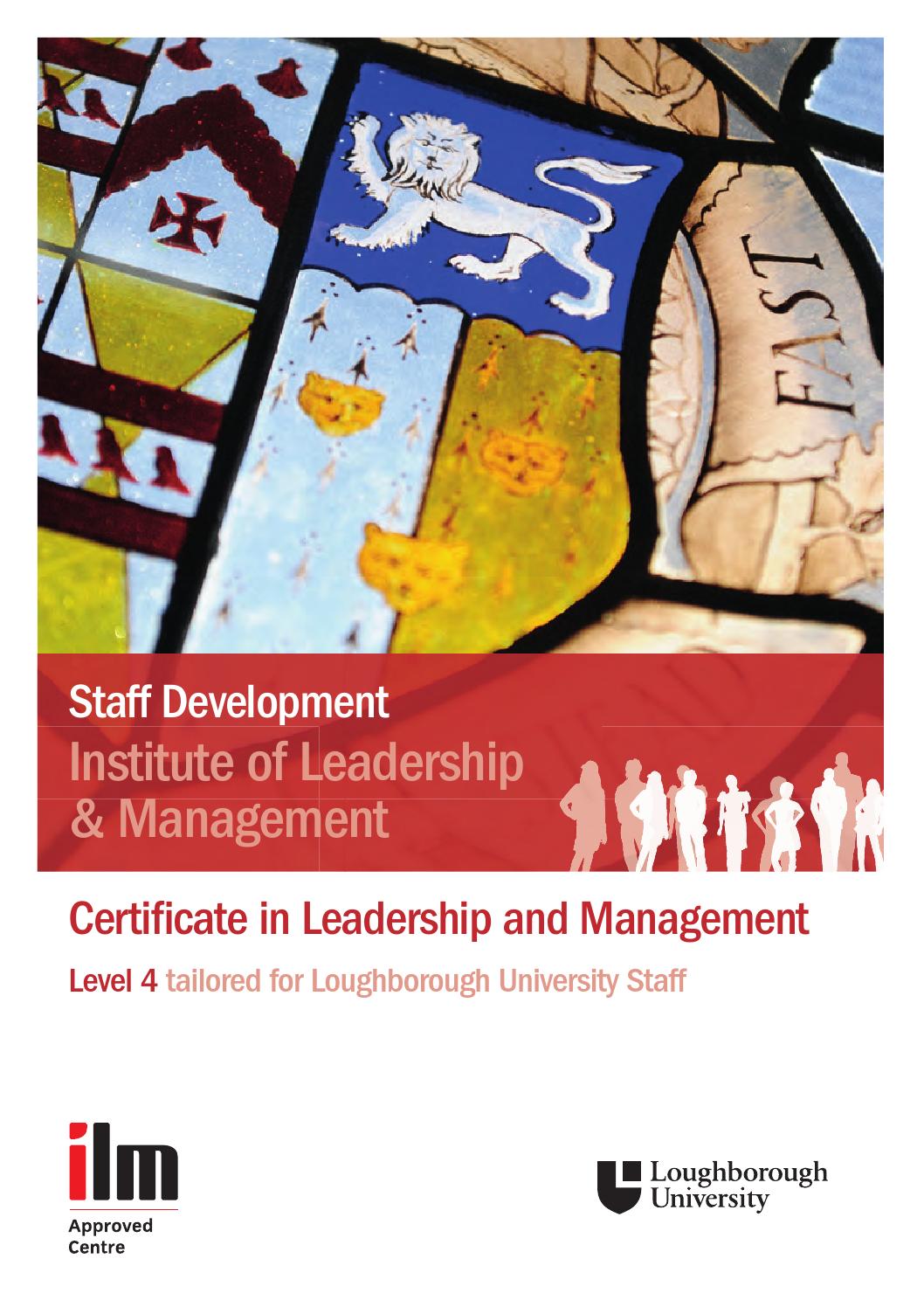 ILM Level 4 Certificate in Leadership and Management by Loughborough ...