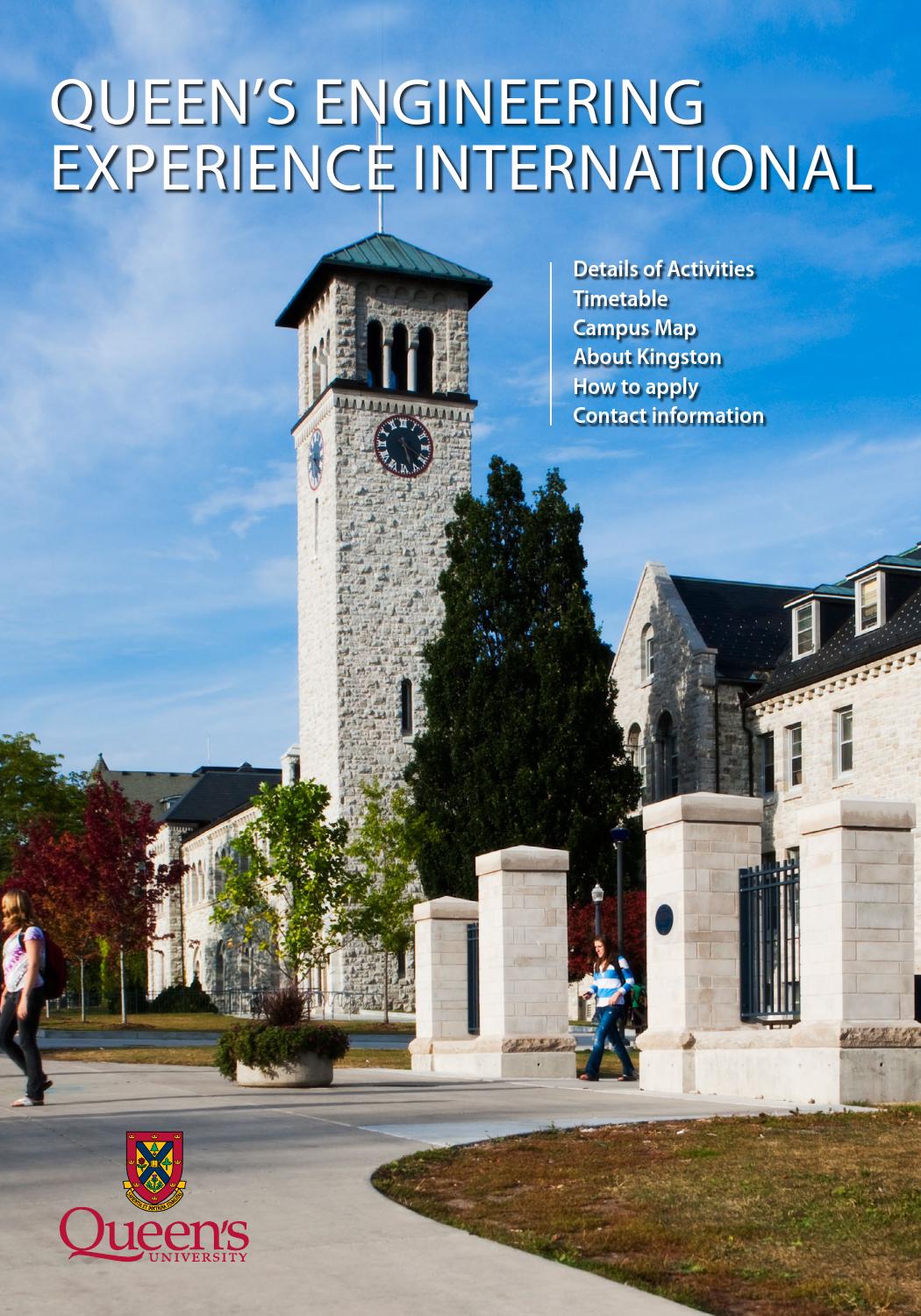 Queensu engineering experience international by Queen's Faculty of ...