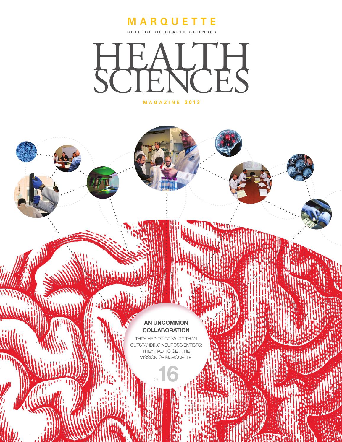 College of Health Sciences Magazine 2013 by Marquette University - Issuu