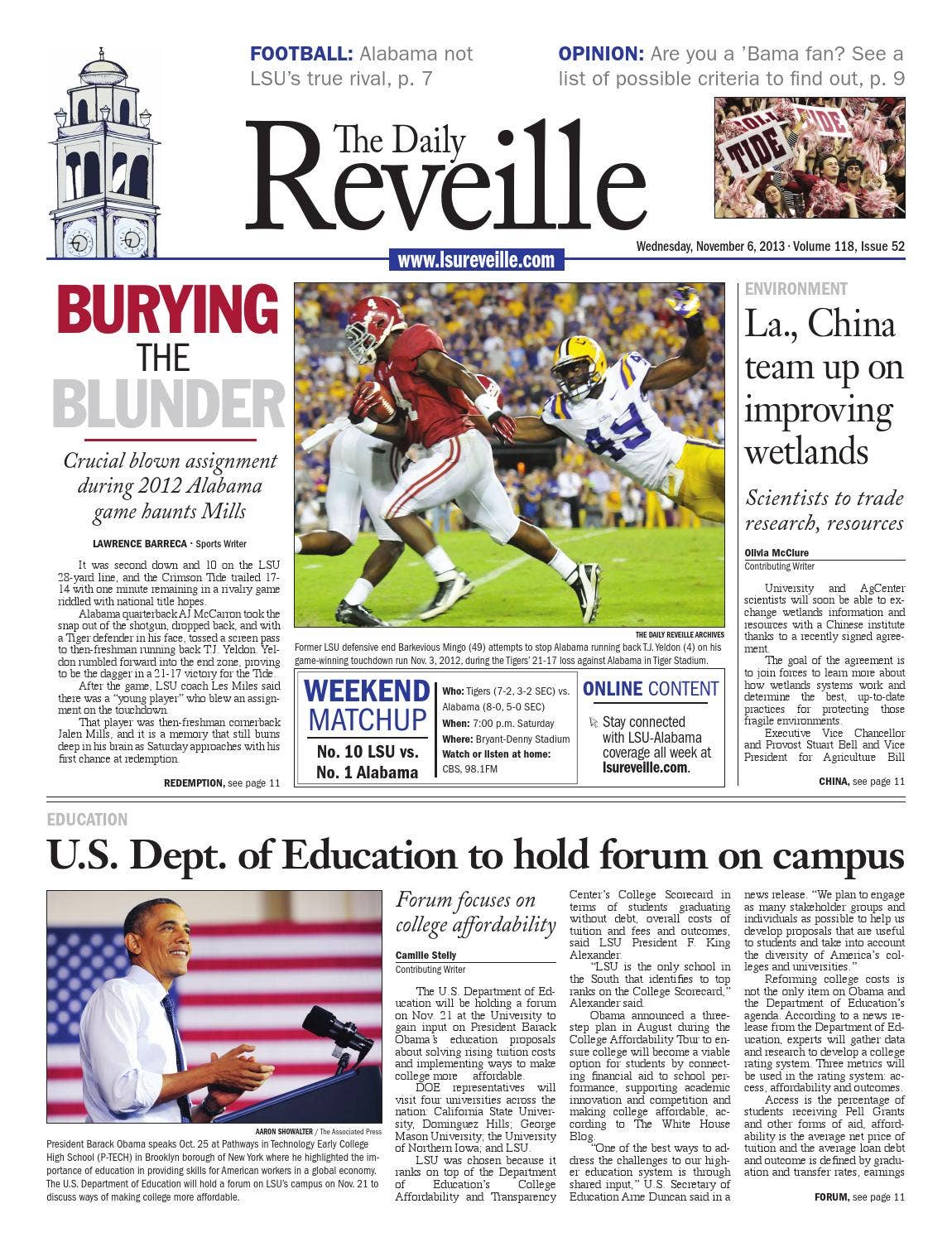 The Daily Reveille - November 6, 2013 by Reveille - Issuu