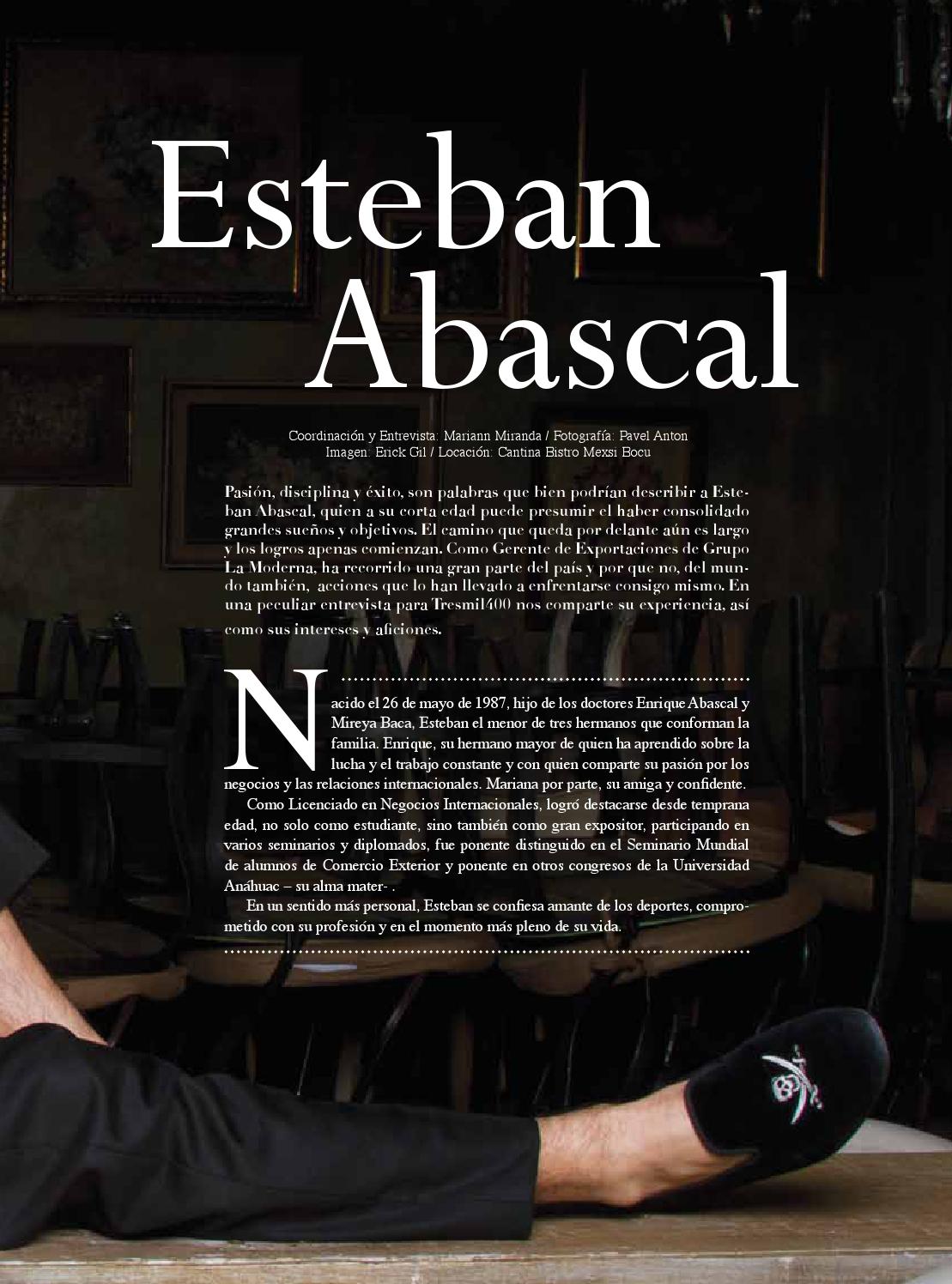 Tresmil400 Esteban Abascal by Revista Tresmil400 - Issuu