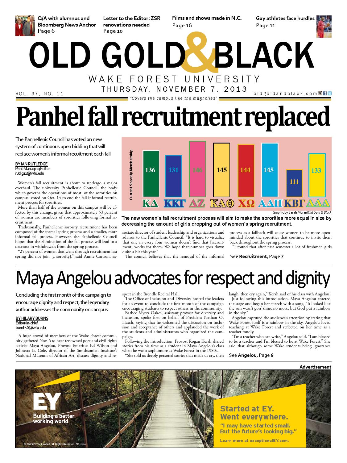 Nov. 7, 2013 by Old Gold & Black - Issuu