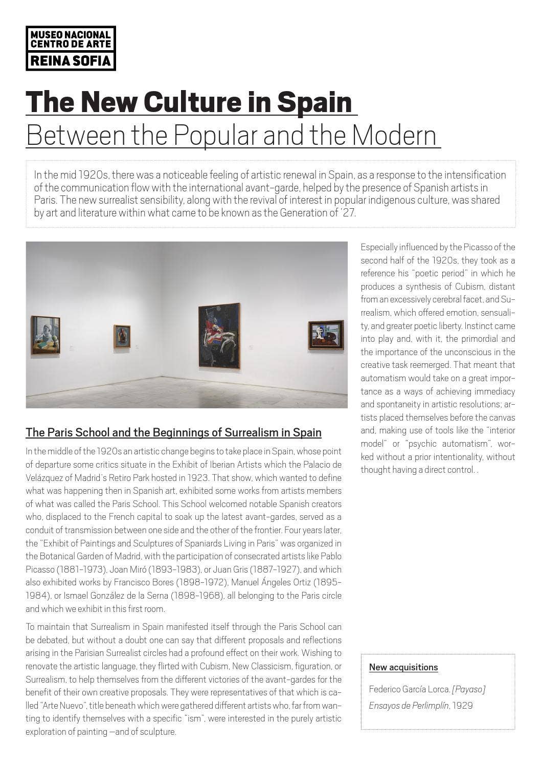 Room 203 The New Culture in Spain by Museo Reina Sofía - Issuu