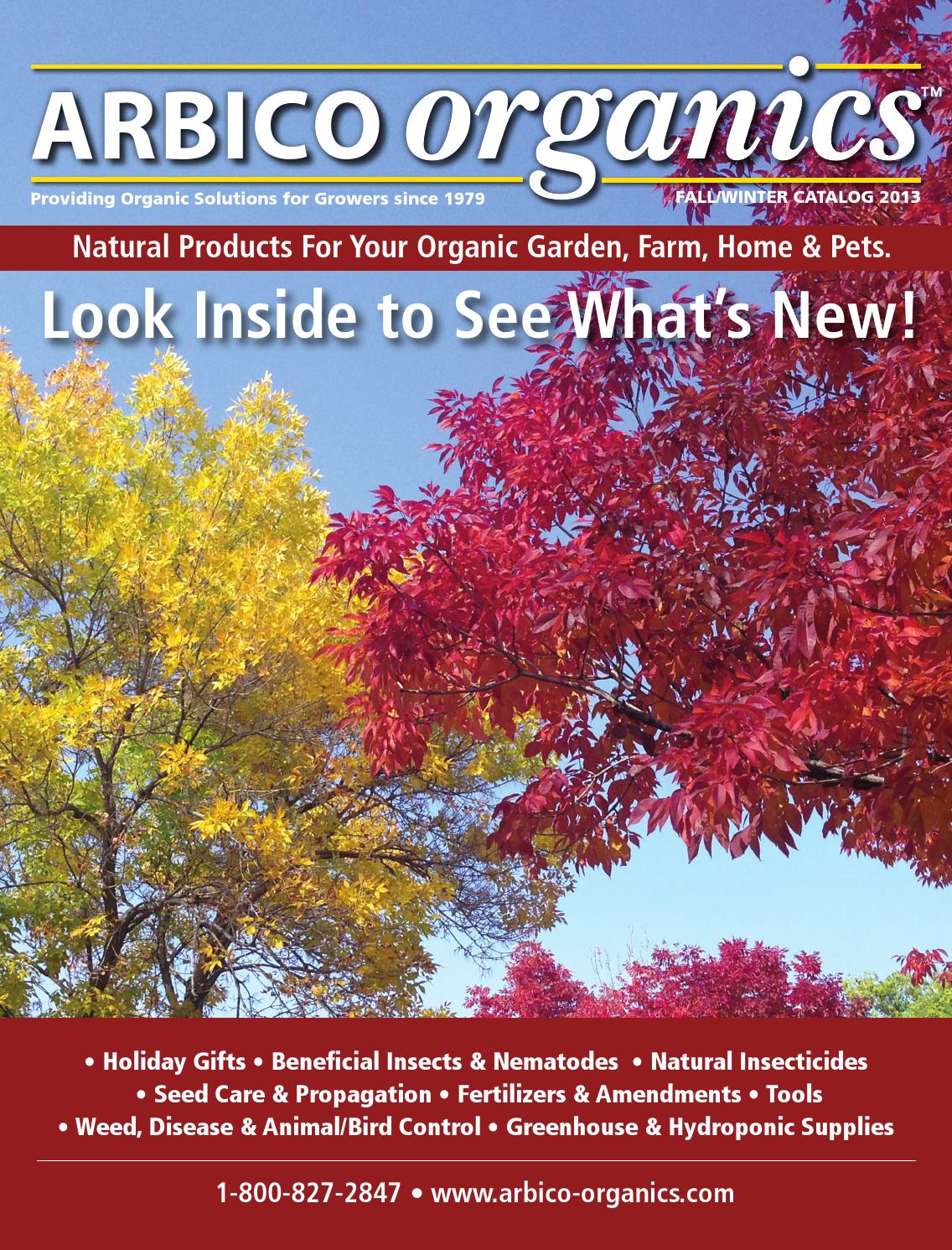 Arbico Organics Fall/Winter Catalog 2013 by ARBICO Organics - Issuu