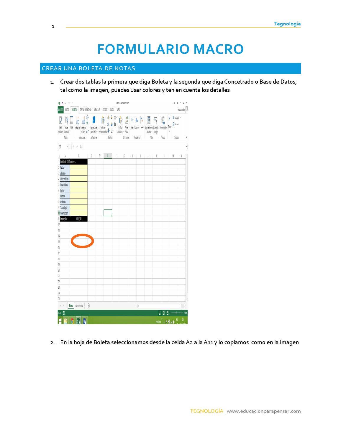 Formulario macro by Wilson Cachay - Issuu