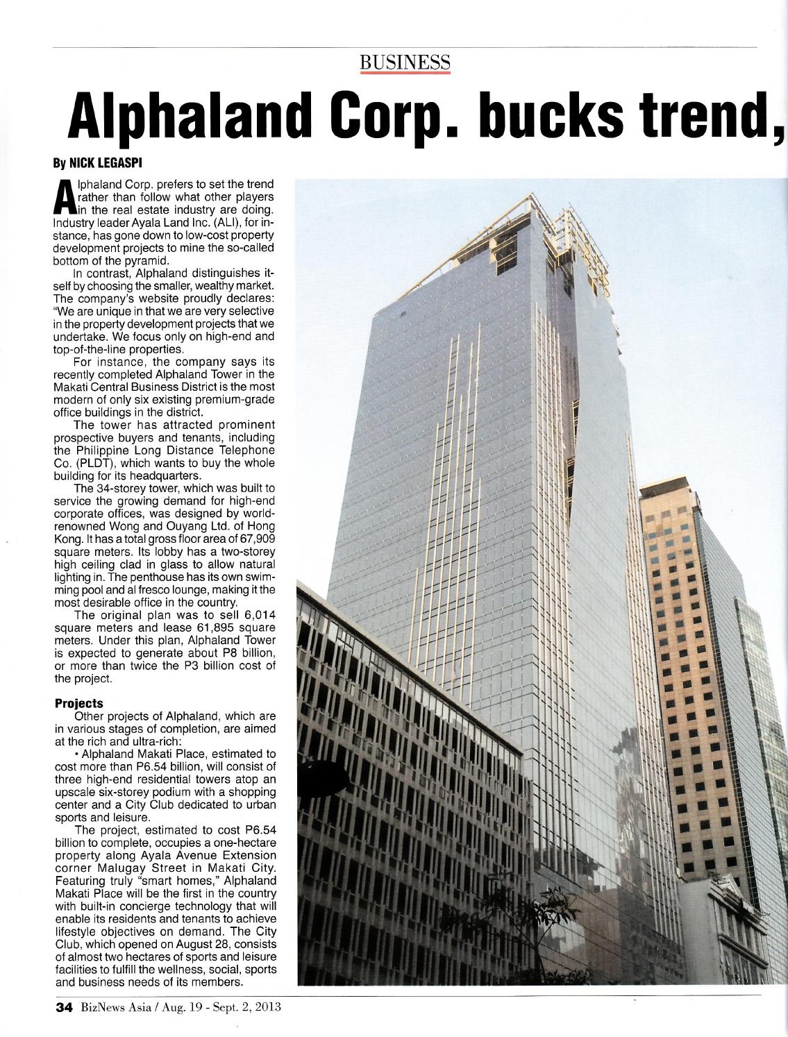 Alphaland Corp Bucks Trend, Focuses on High-end Market by Alphaland ...