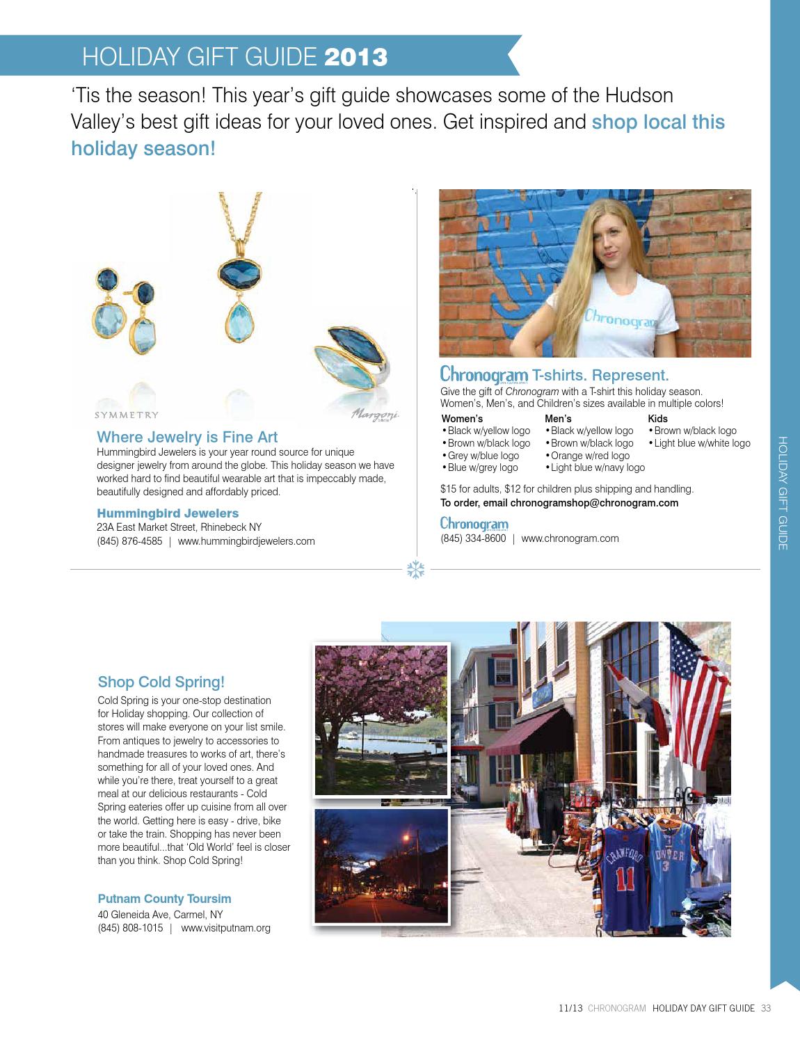 Chronogram November 2013 Gift Guide by Chronogram - Issuu