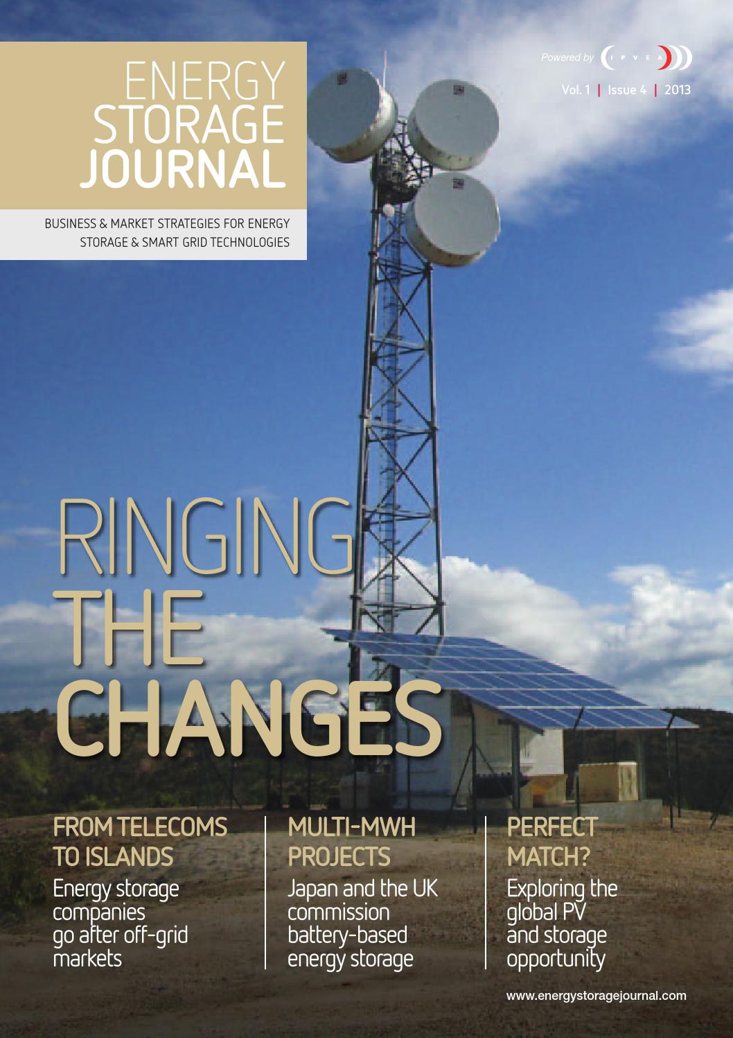 Energy Storage Journal Issue #4 - 2013 by Bryan Ekus - Issuu