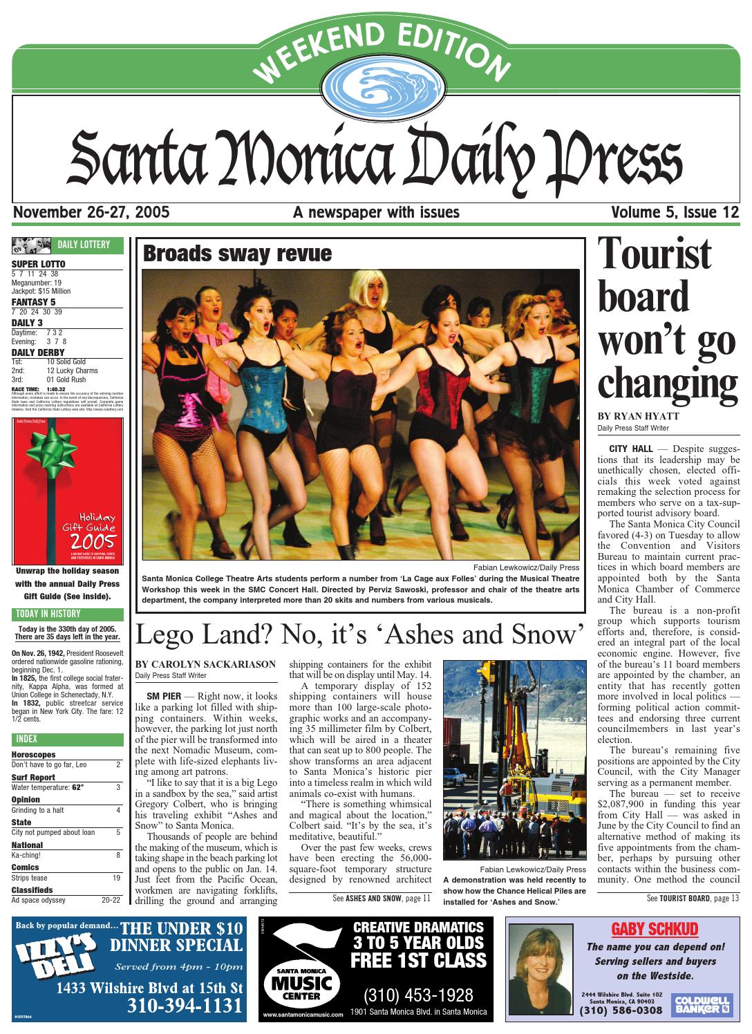 Santa Monica Daily Press, November 26, 2005 by Santa Monica Daily Press ...
