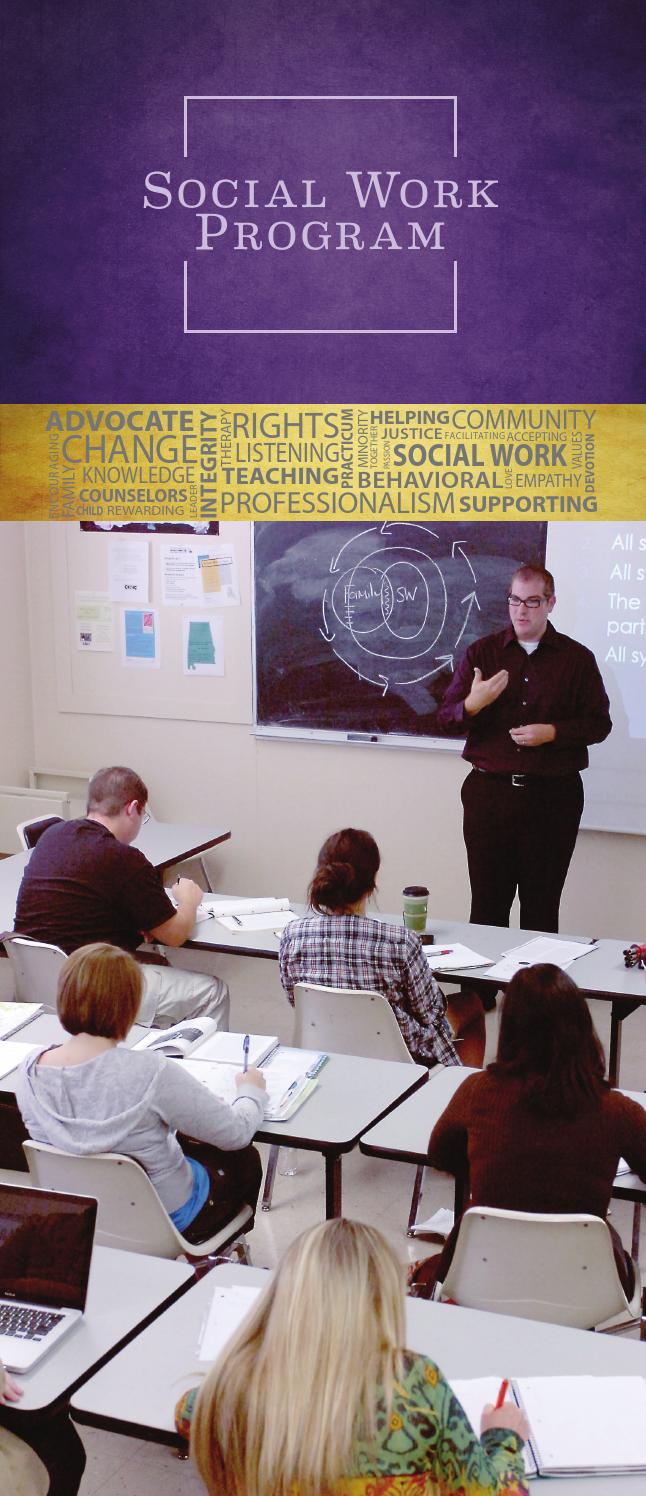 Social Work Program brochure by University of Montevallo - Issuu