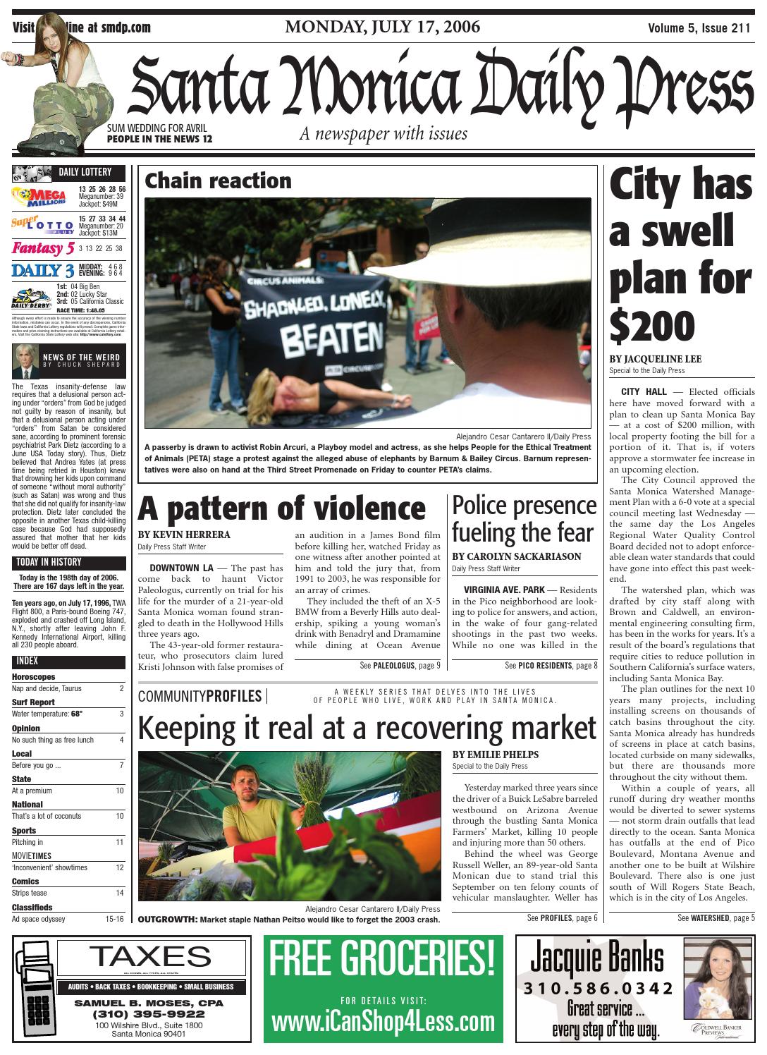 Santa Monica Daily Press, July 17, 2006 by Santa Monica Daily Press - Issuu