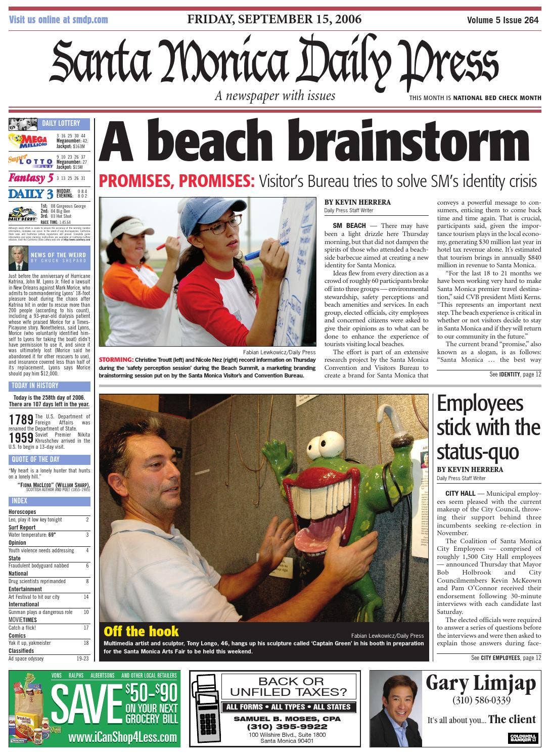 Santa Monica Daily Press, September 15, 2006 by Santa Monica Daily ...