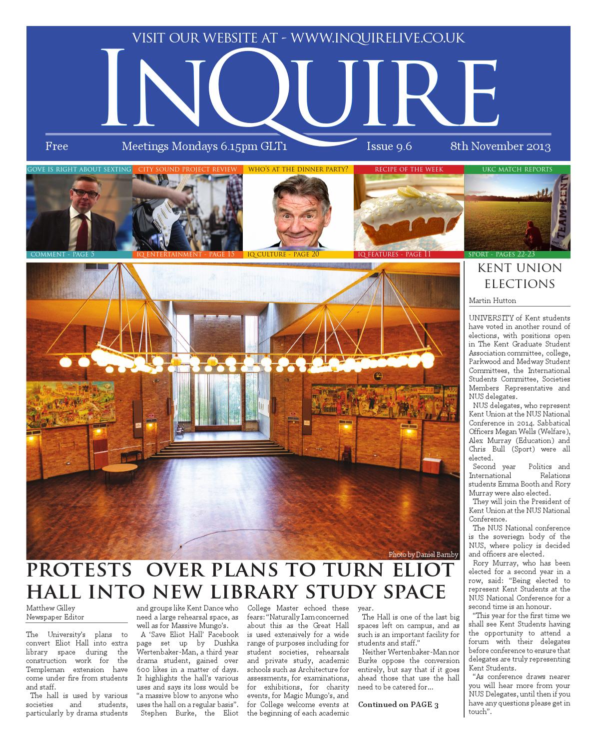 InQuire Newspaper 9.6 by InQuire Media - Issuu