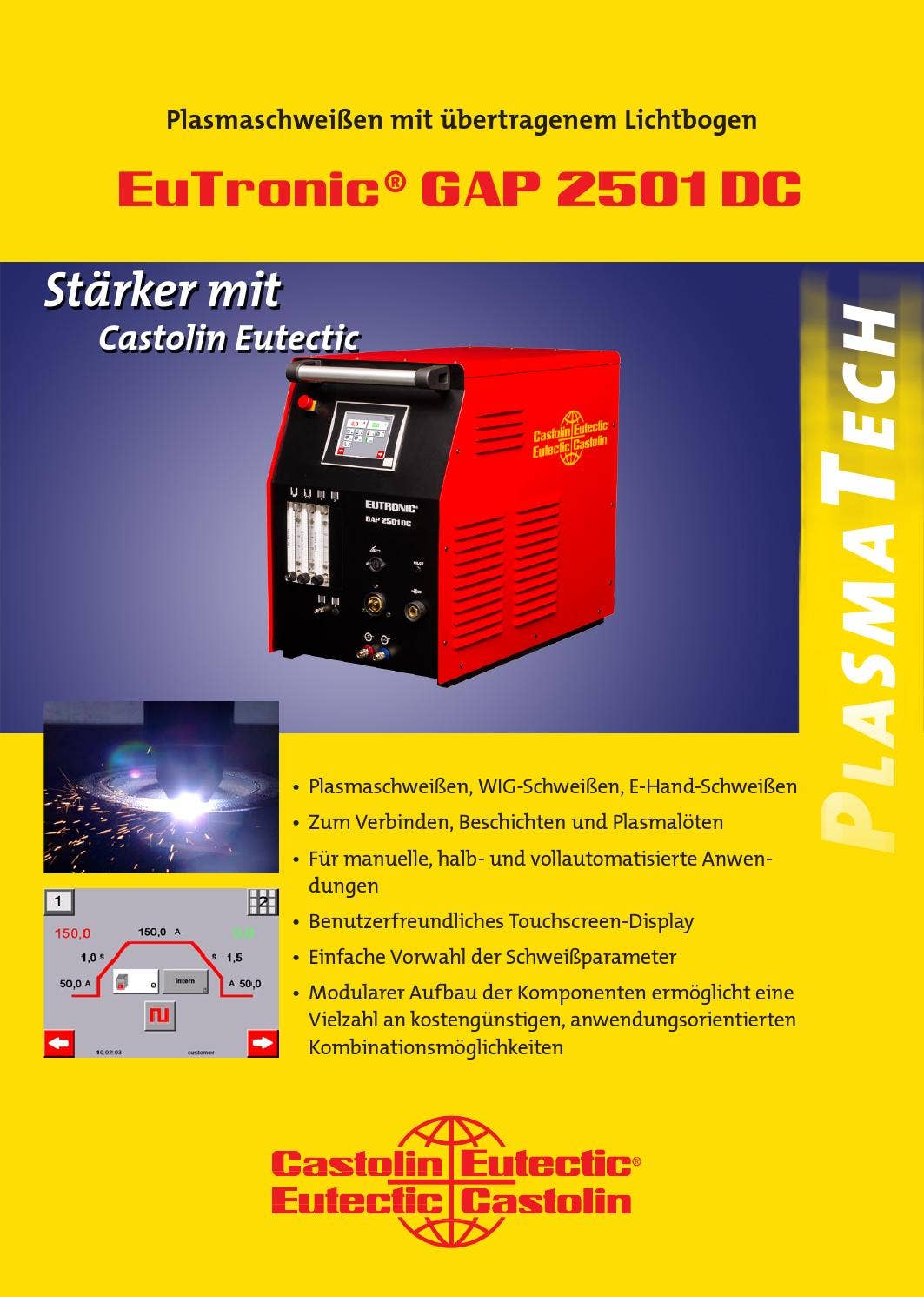Eutronic gap 2501 plasmaschweissen by Castolin Eutectic - Issuu