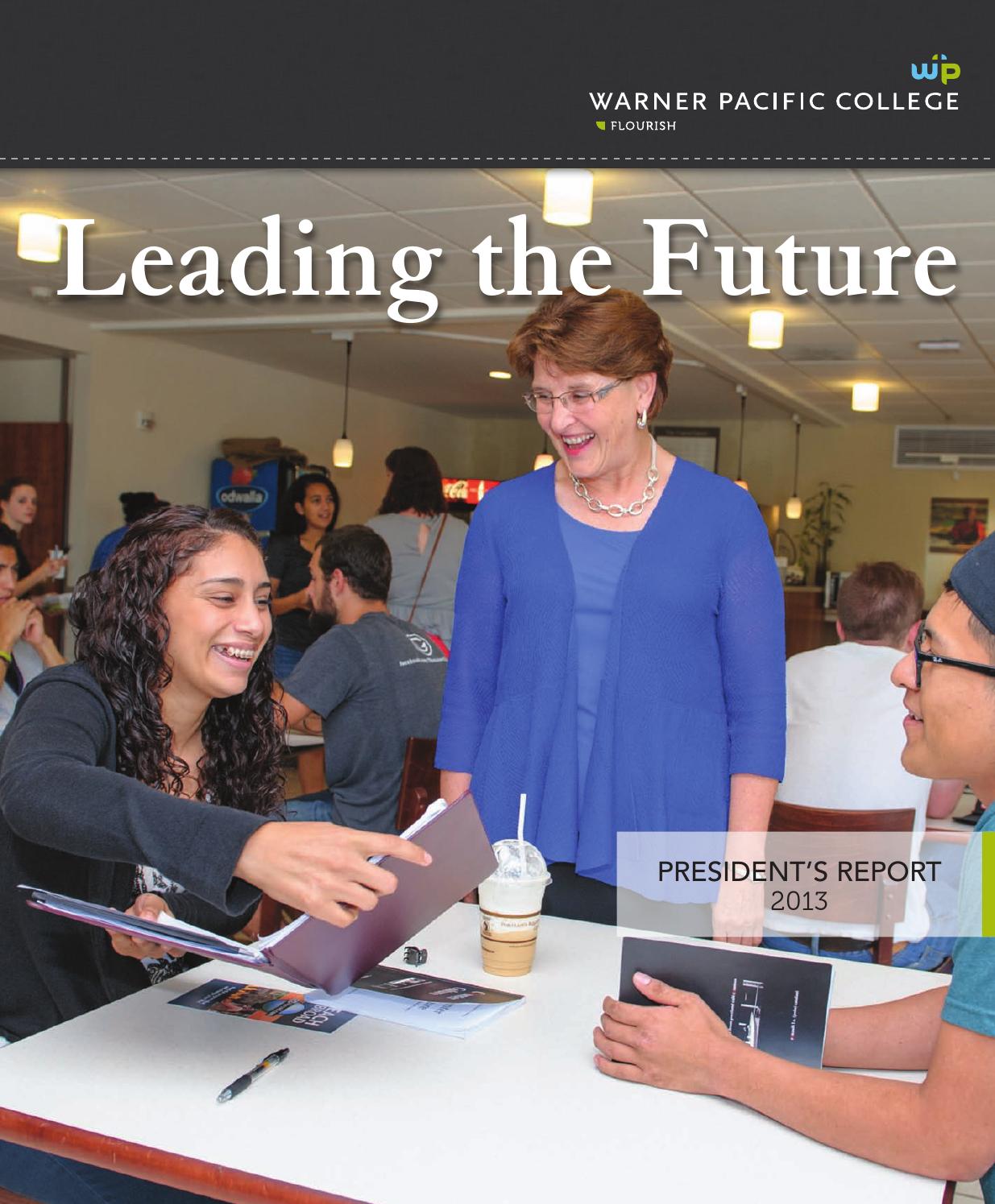 2013 Warner Pacific President's Report by Warner Pacific University - Issuu