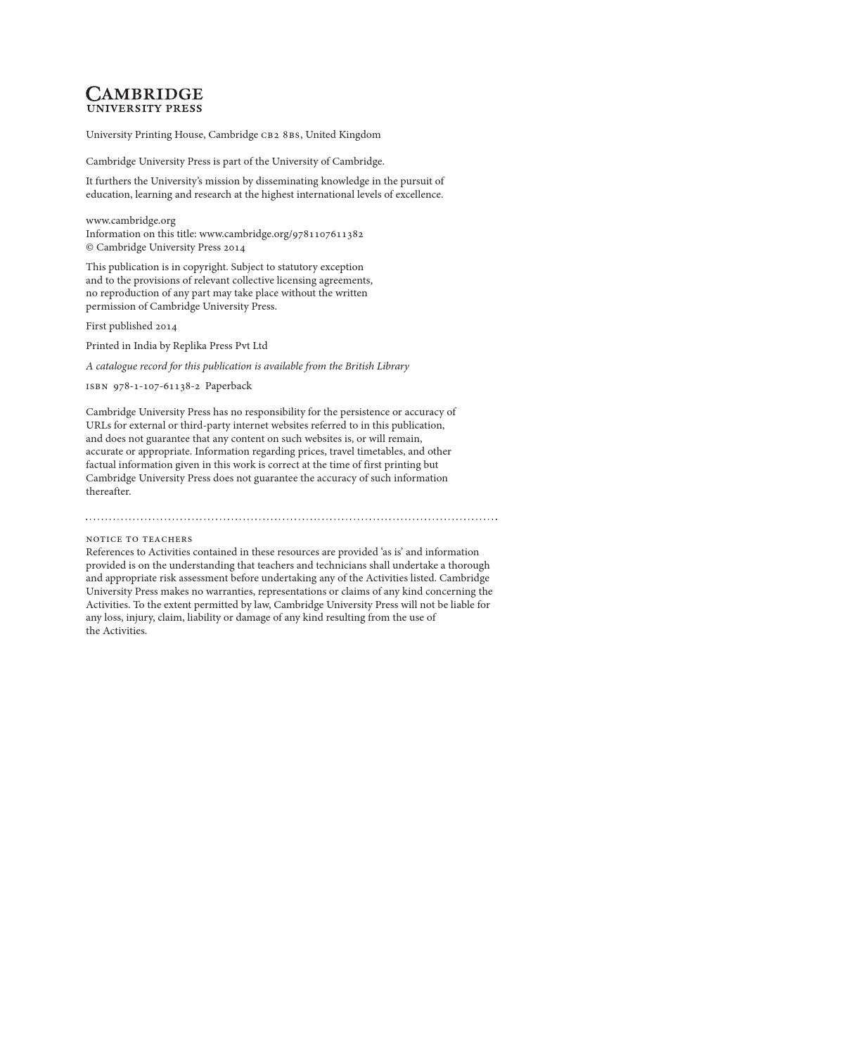 Cambridge Primary Science Learners Book 1 By Cambridge University Press