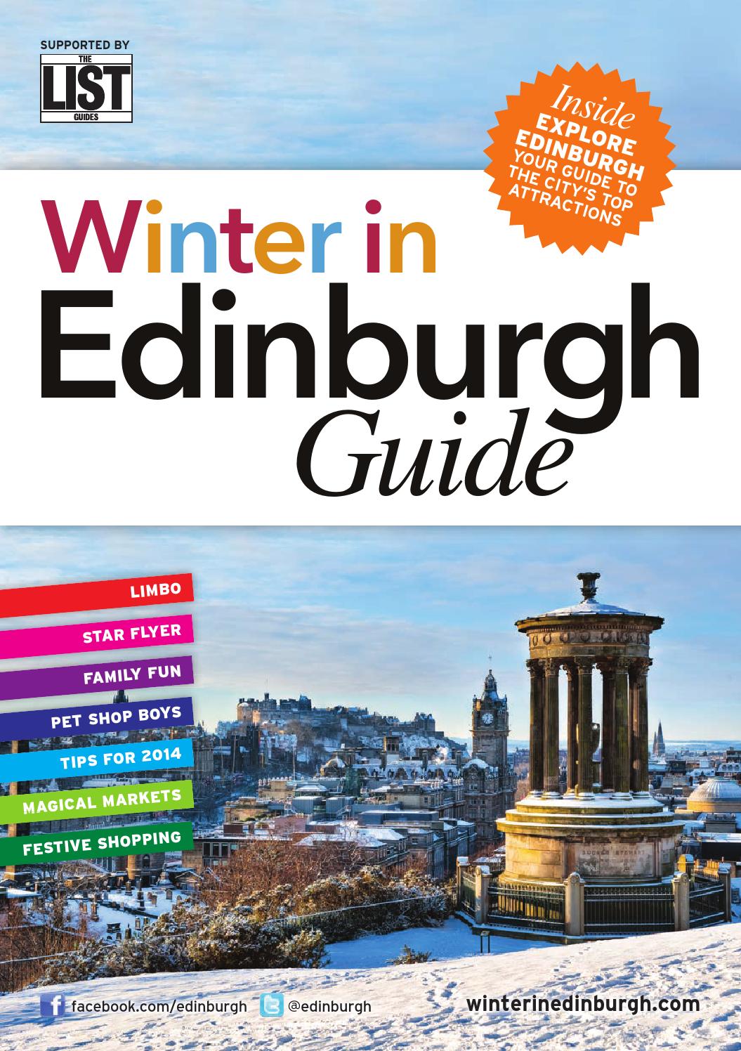 Winter in Edinburgh Guide 2013 by List Publishing Ltd - Issuu