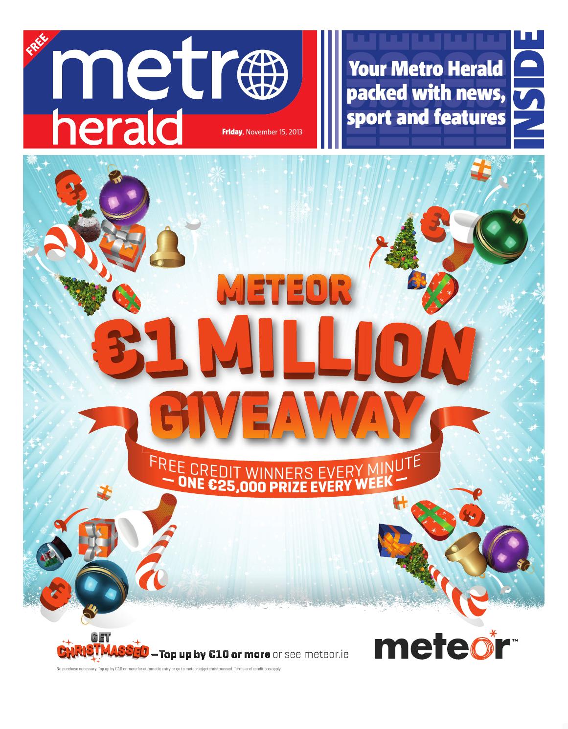Metro Herald, November 15, 2013 by Metro Herald - Issuu