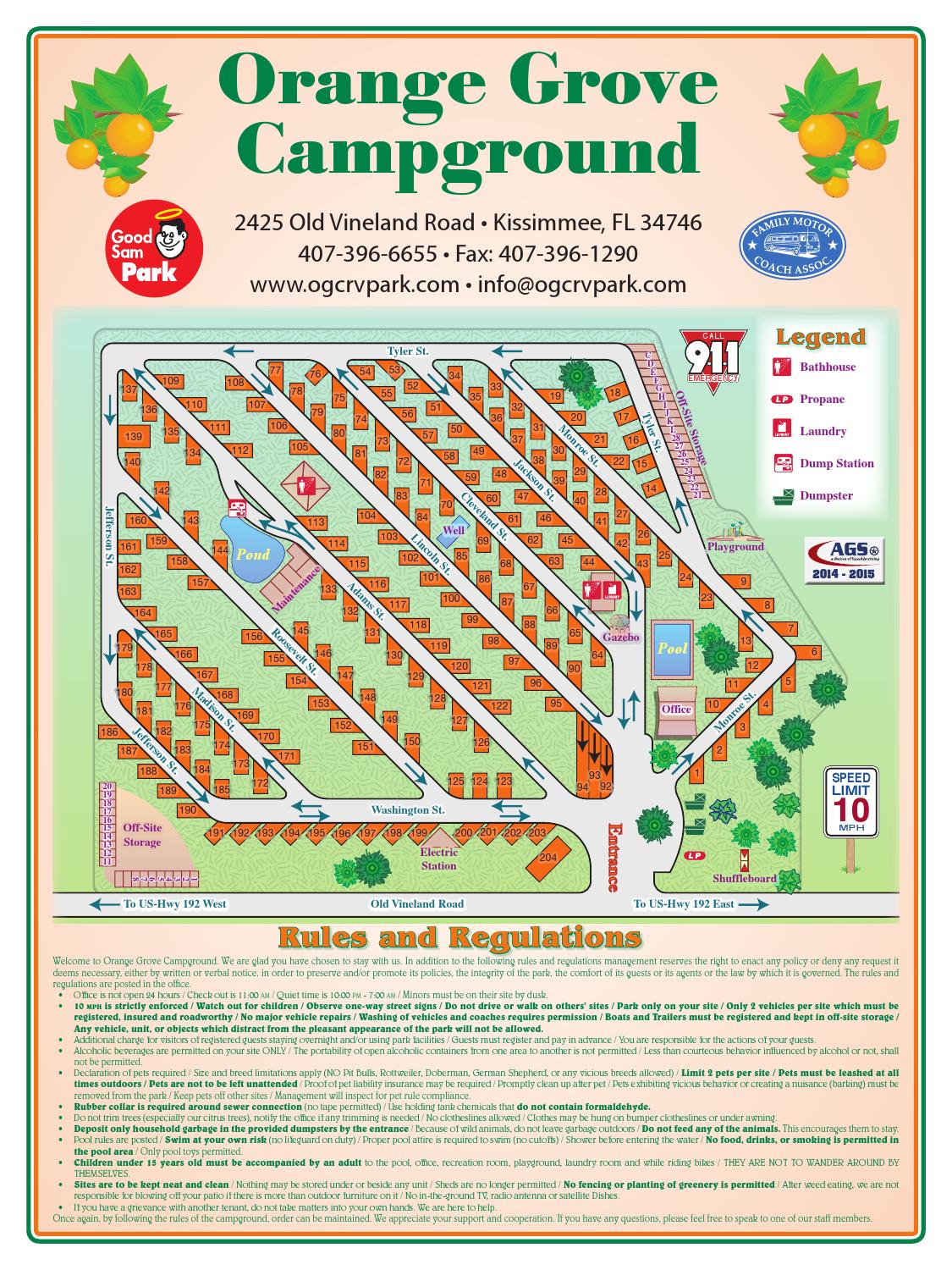 Orange Grove Campground by AGS/Texas Advertising - Issuu