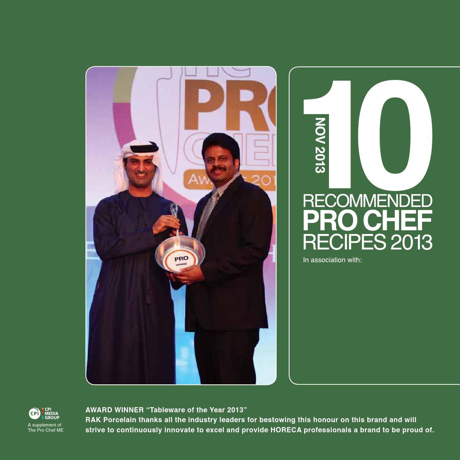 The Pro Chef ME Top 10 Recipes, Nov 2013 by The Pro Chef Middle East ...