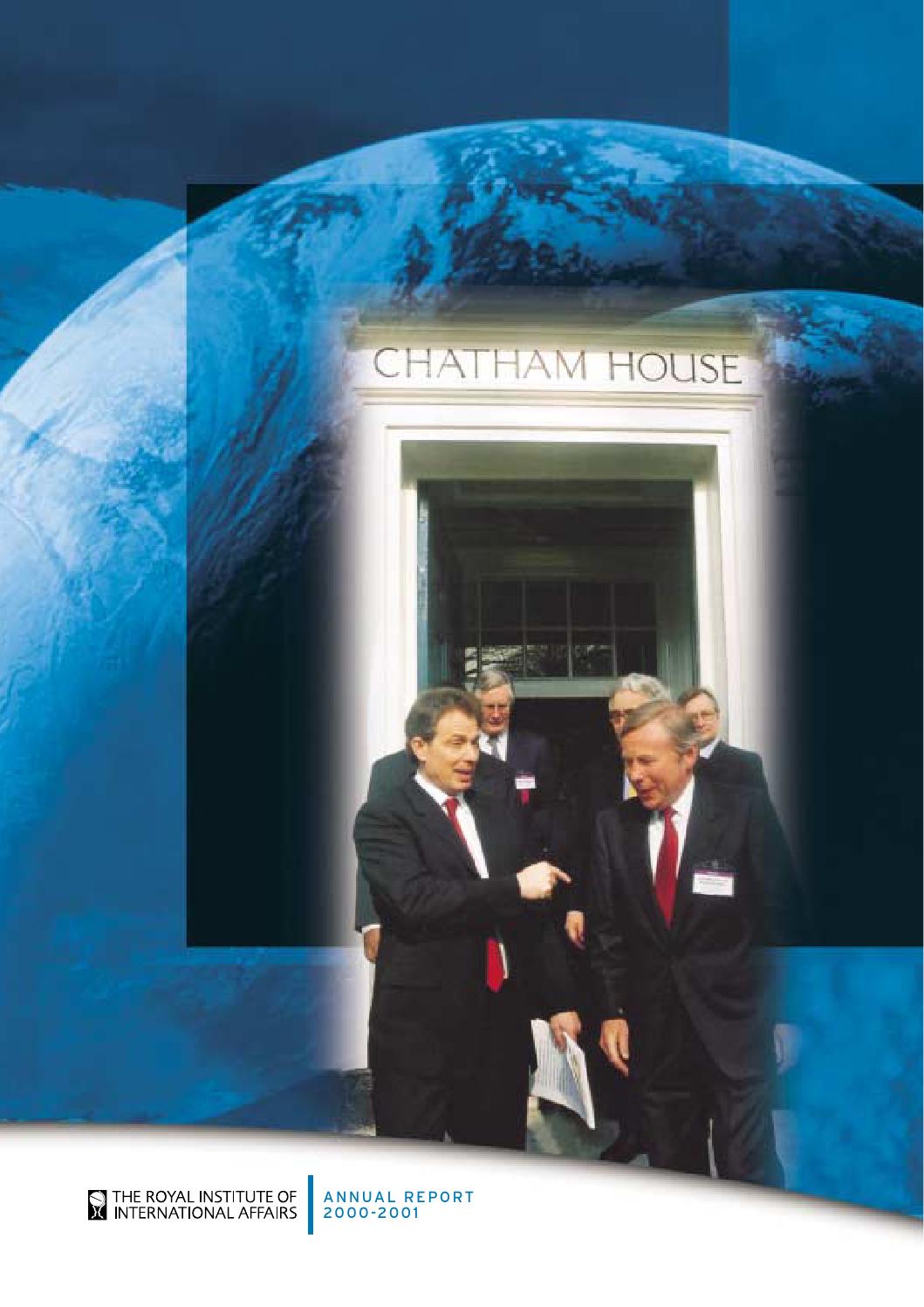 Royal Institute of International Affairs Annual Report by Stuart Lee ...