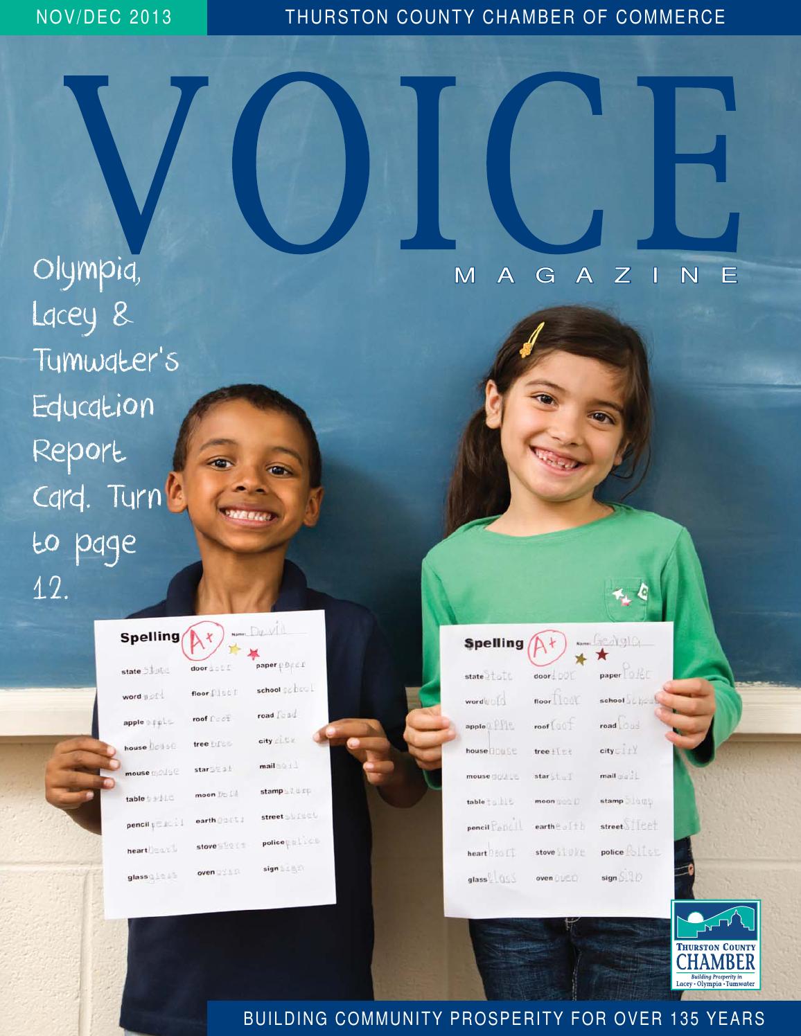November/December 2013 VOICE Magazine by Thurston County Chamber of ...