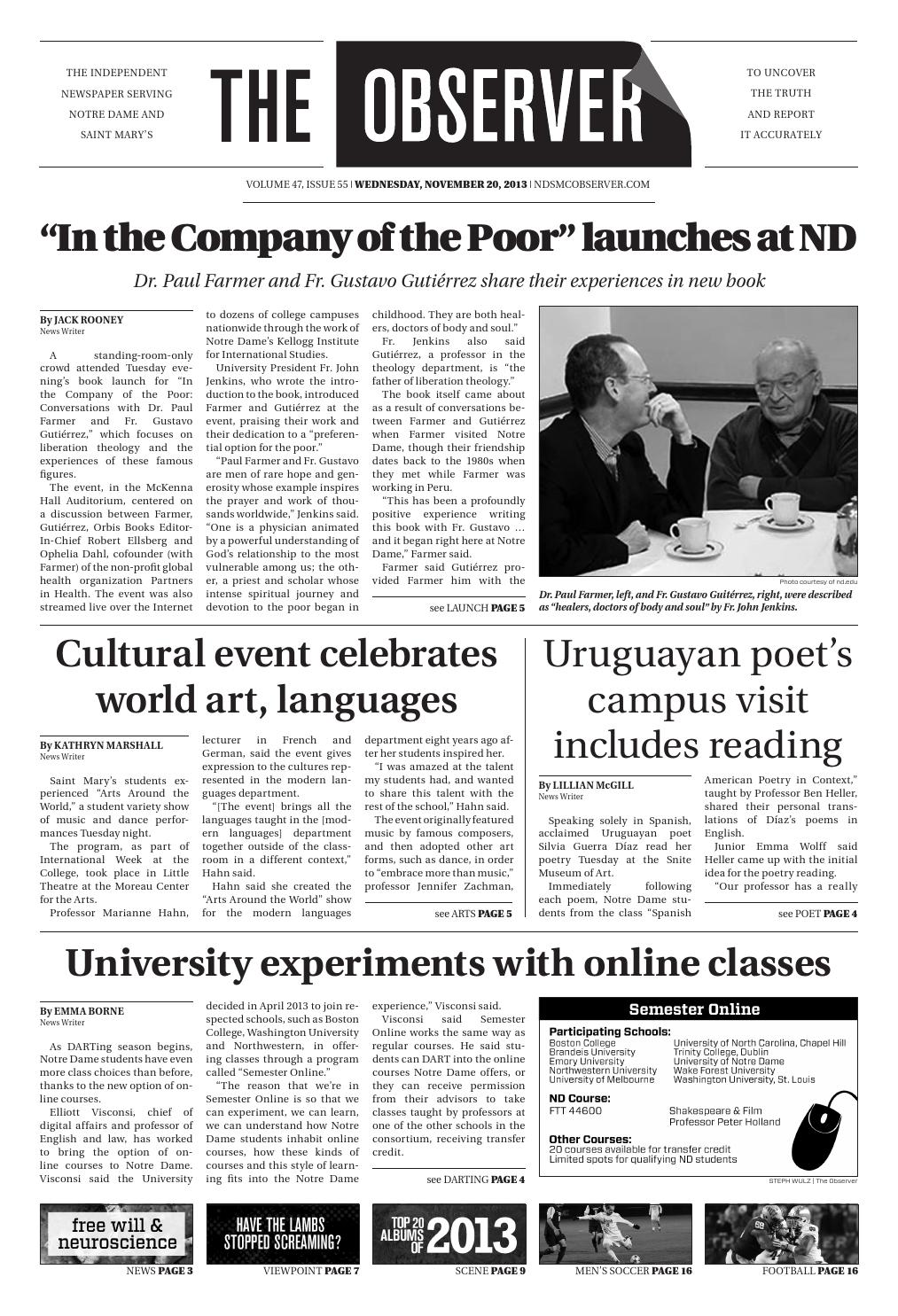 PDF of The Observer for Wednesday, November 20, 2013 by The Observer ...