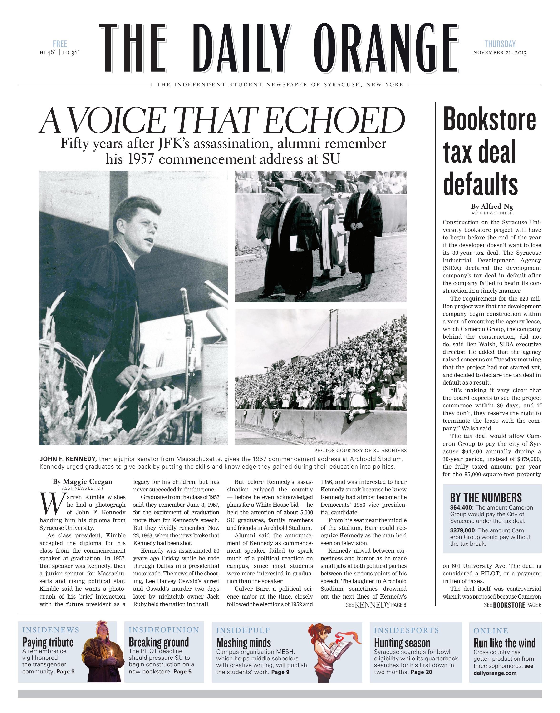 November 21, 2013 by The Daily Orange - Issuu