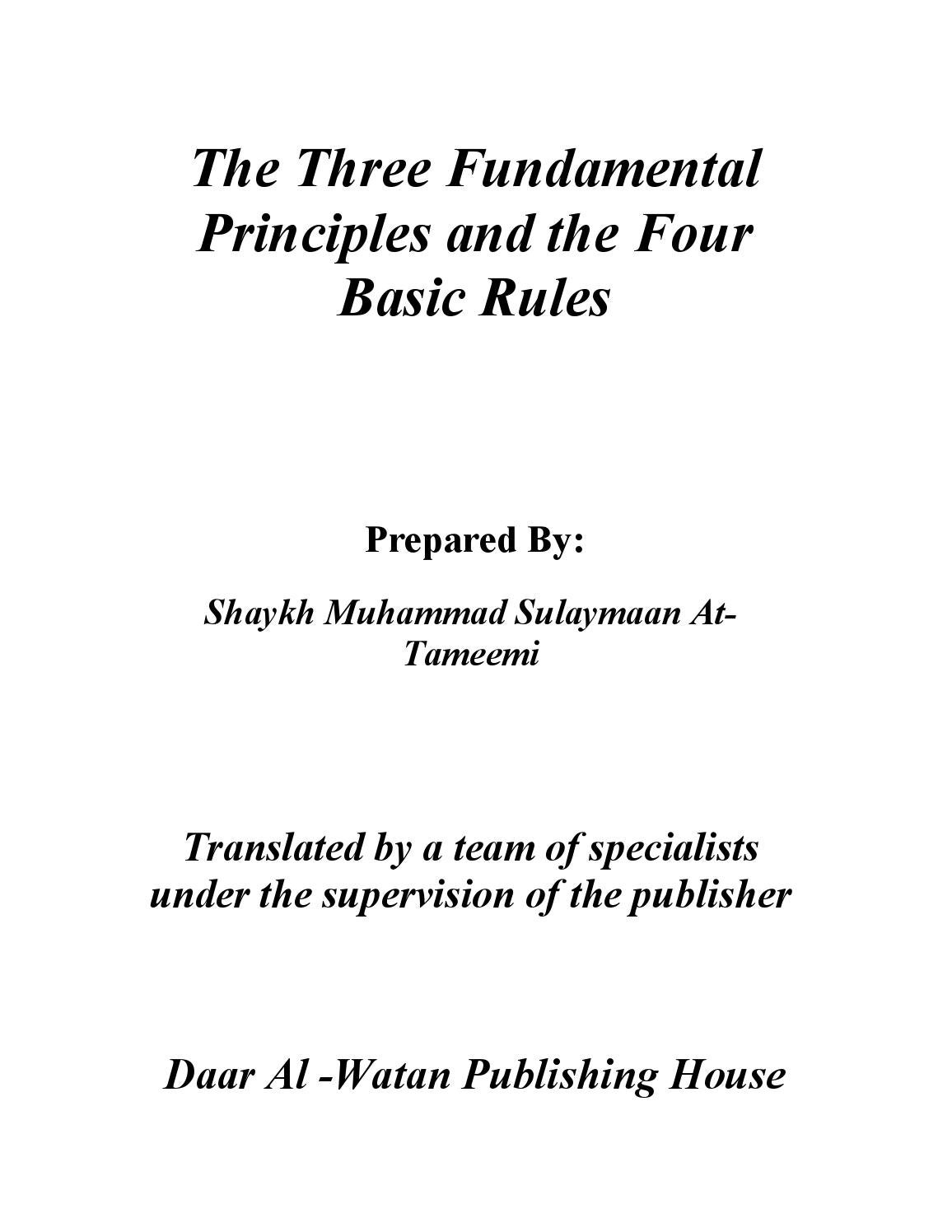 Three fundamental principles by Ali Fly - Issuu