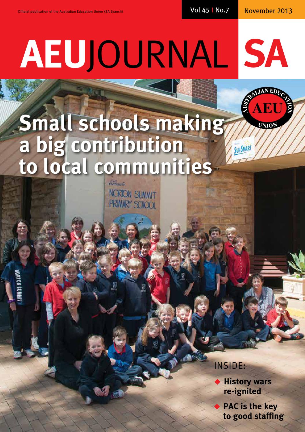 AEU Journal Volume 45 - No.7 by Australian Education Union (SA Branch ...