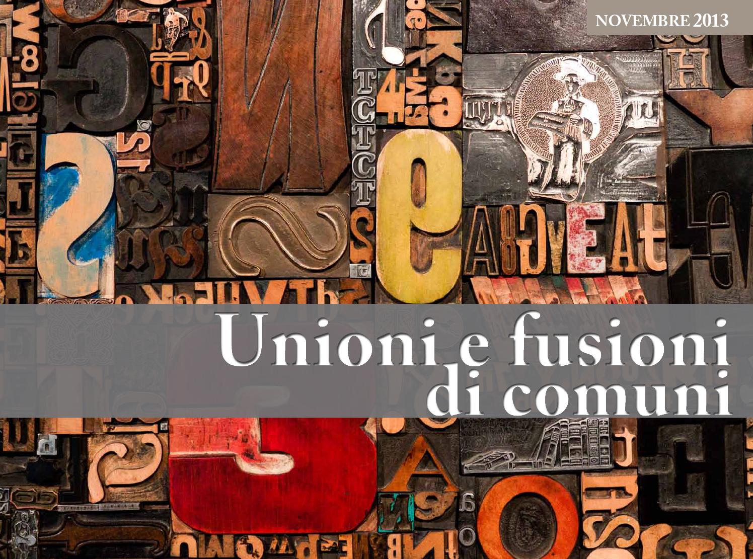Unioni e fusioni di comuni by Anci Toscana - Issuu